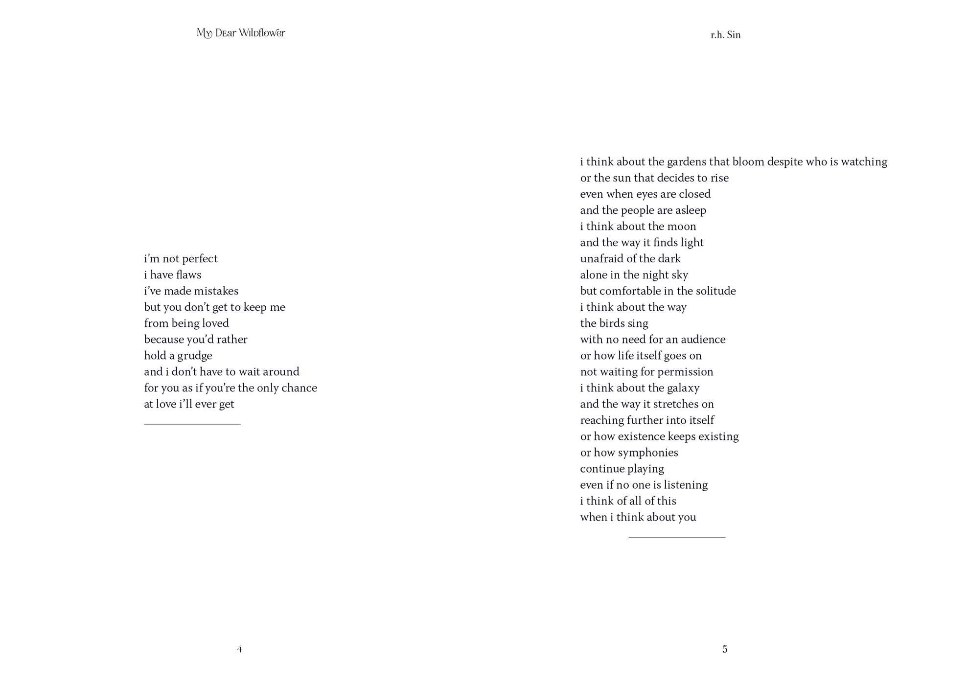 My Dear Wildflower | Book by r.h. Sin | Official Publisher Page | Simon & Schuster