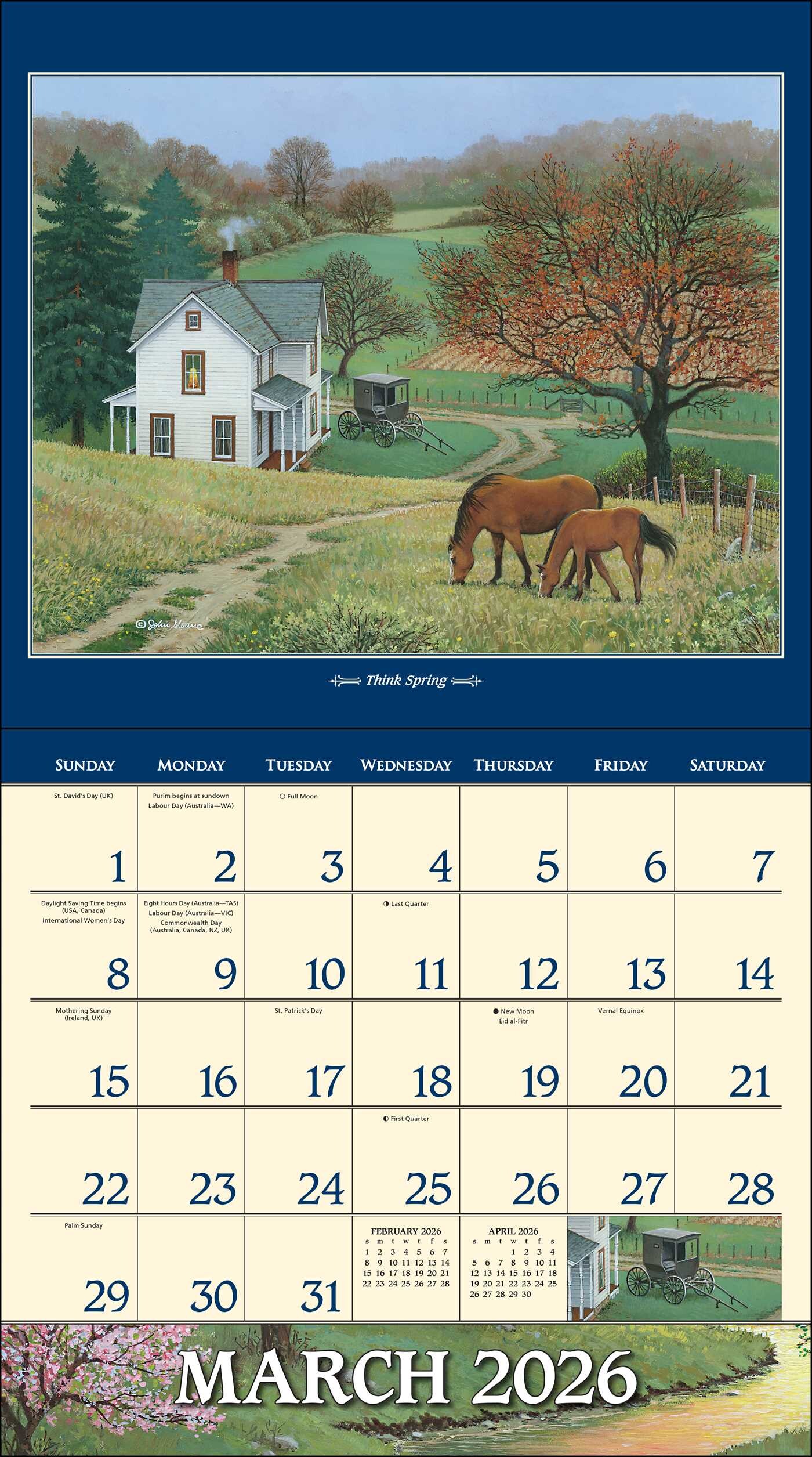 John Sloane's Country Seasons® 2026 Deluxe Wall Calendar - Book Summary ...