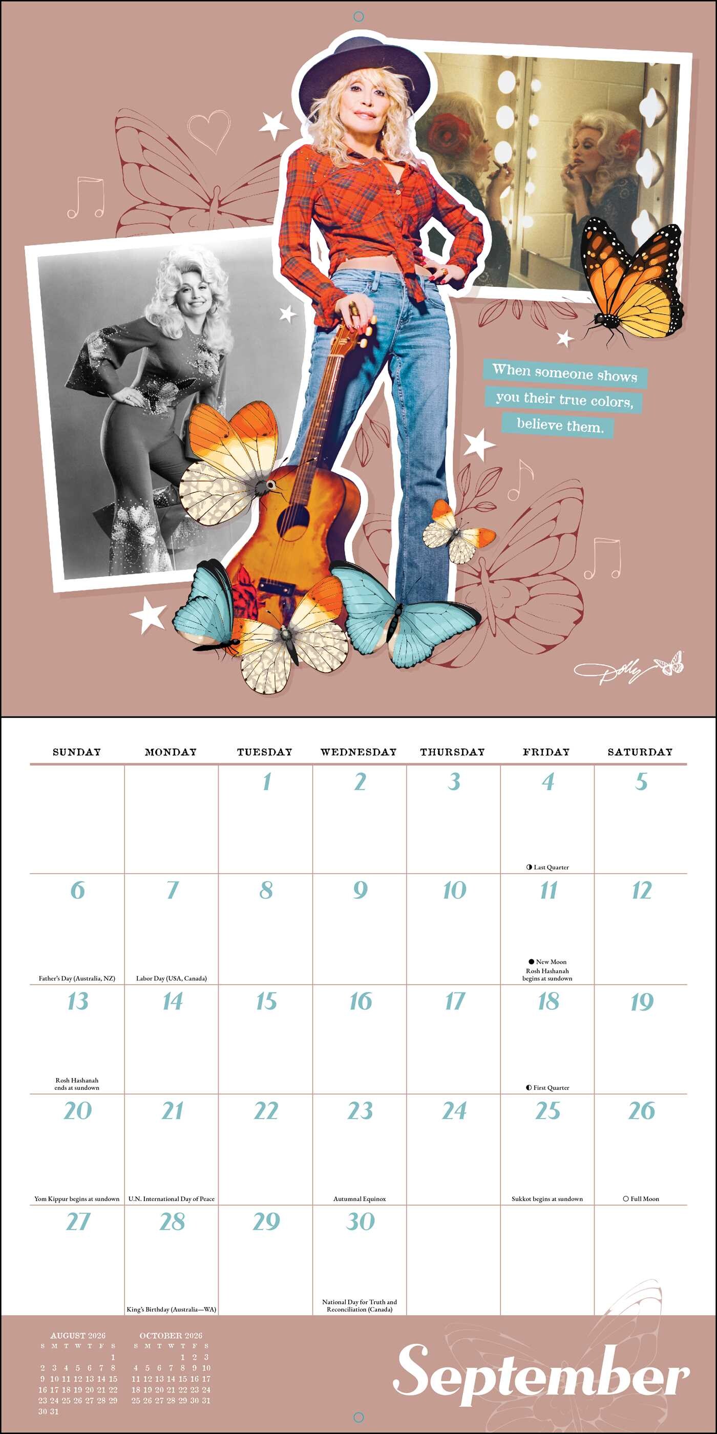 Dolly Parton 2026 Wall Calendar - Book Summary & Video | Official ...