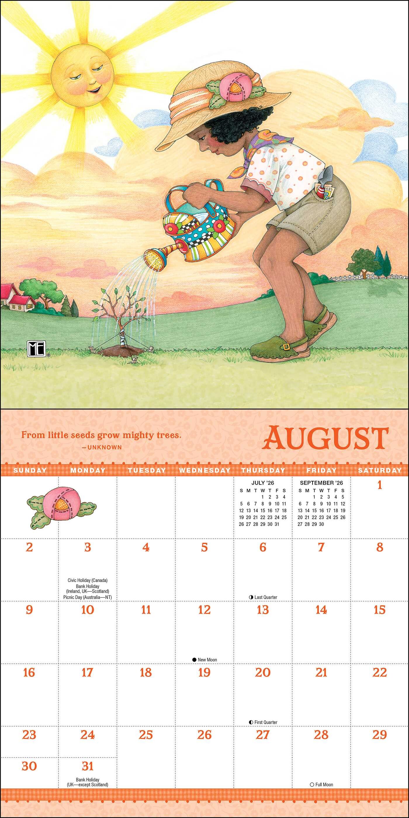 Mary Engelbreit's Grow with the Flow 2026 Mini Wall Calendar - Book Summary & Video | Official ...