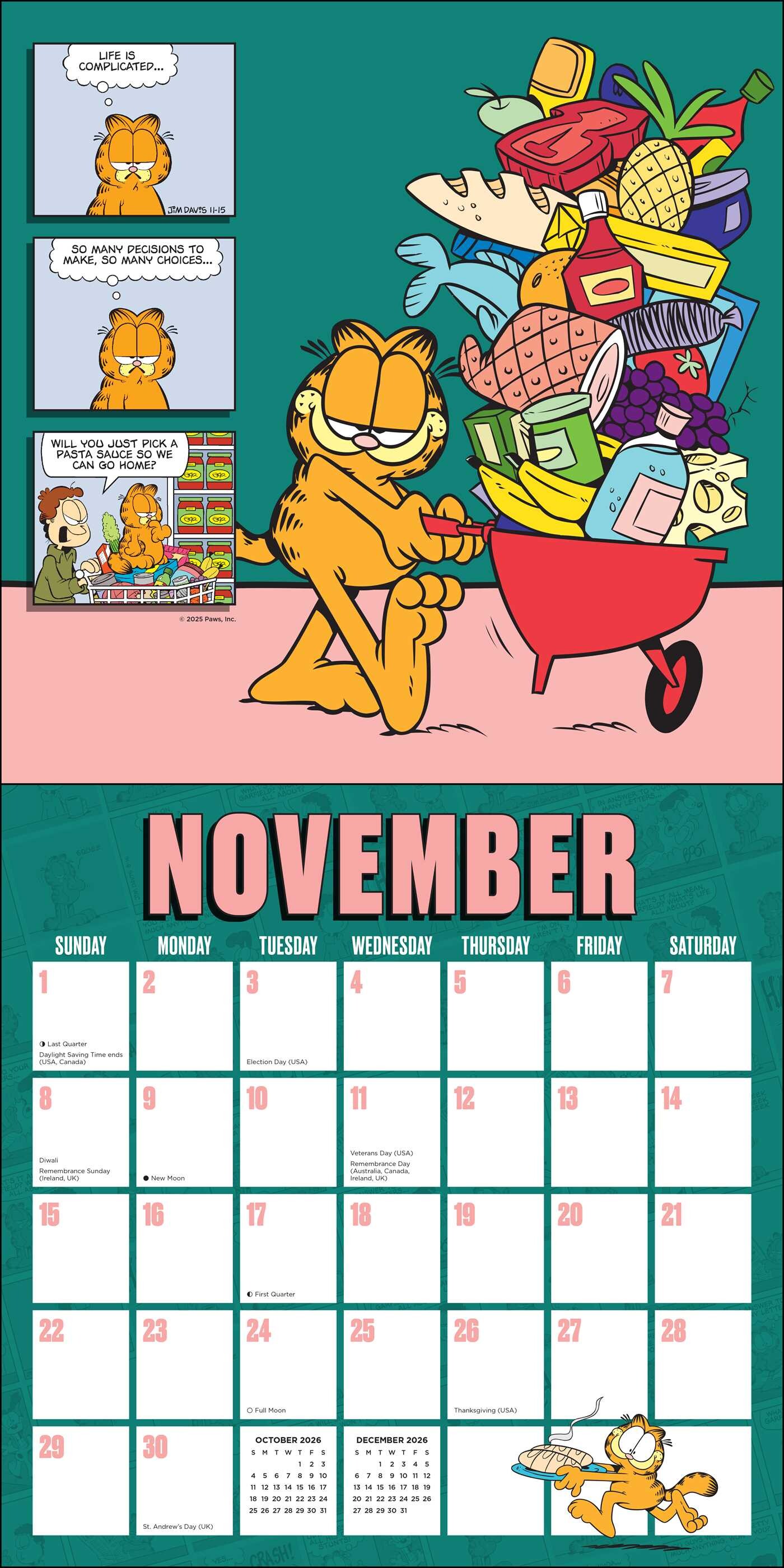 Garfield 2026 Wall Calendar - Book Summary & Video | Official Publisher ...