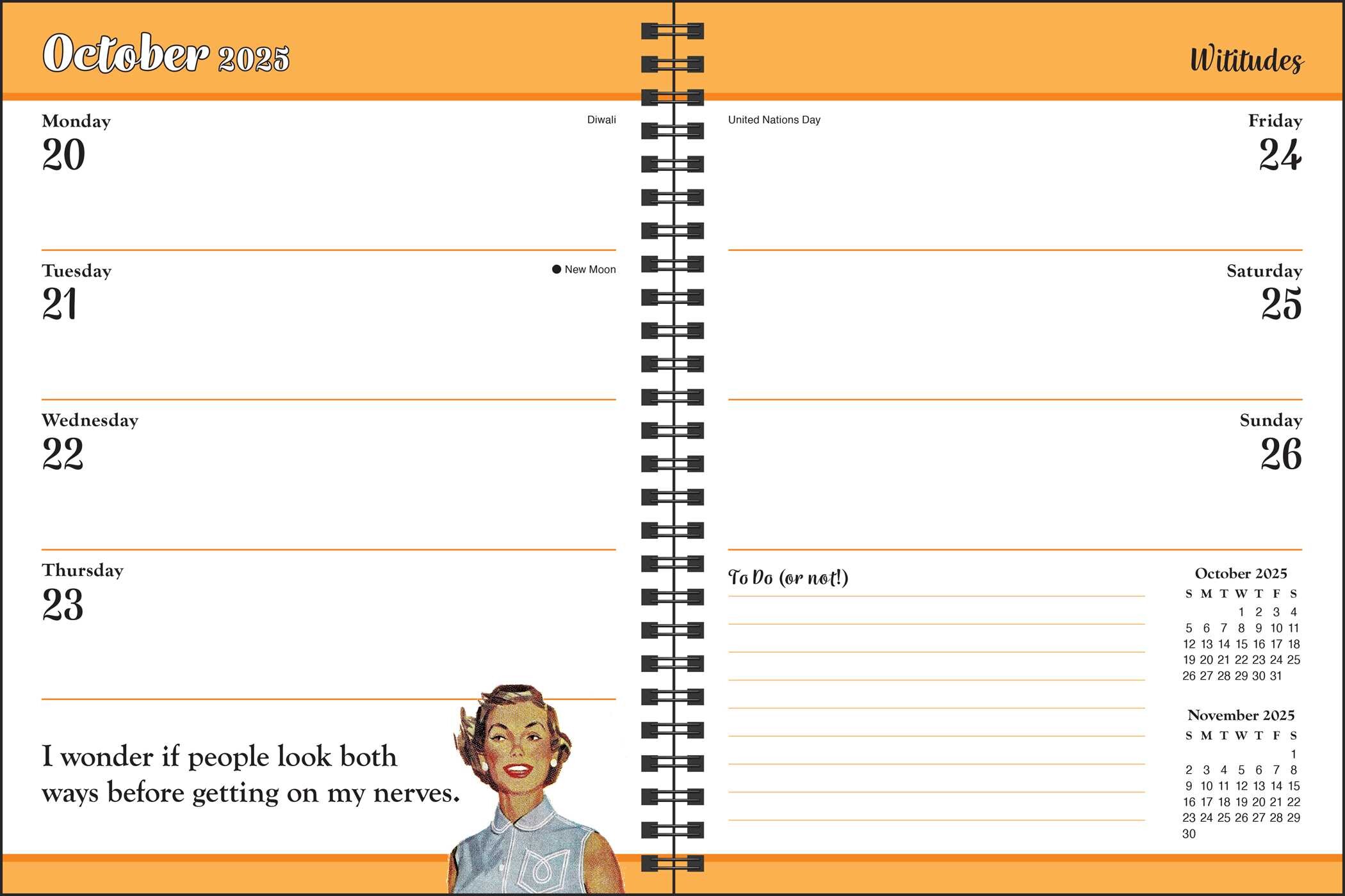 Wititudes 16-Month 2025-2026 Weekly/Monthly Planner Calendar - Book ...