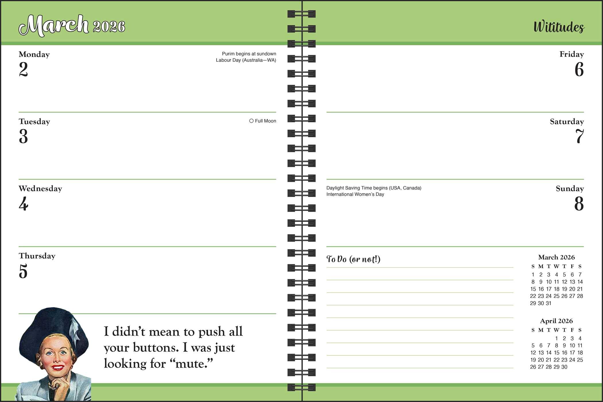 Wititudes 16-Month 2025-2026 Weekly/Monthly Planner Calendar - Book ...