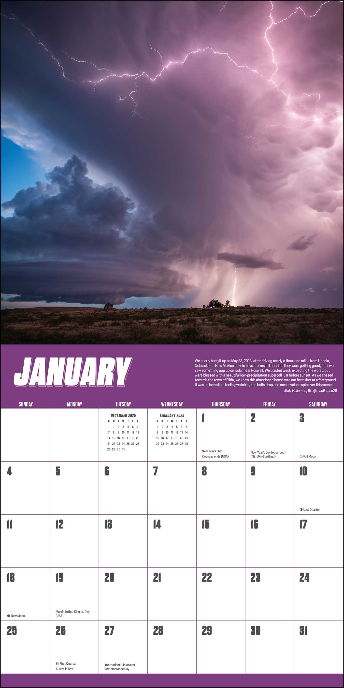 Storm Chasers 2026 Wall Calendar - Book Summary & Video | Official ...