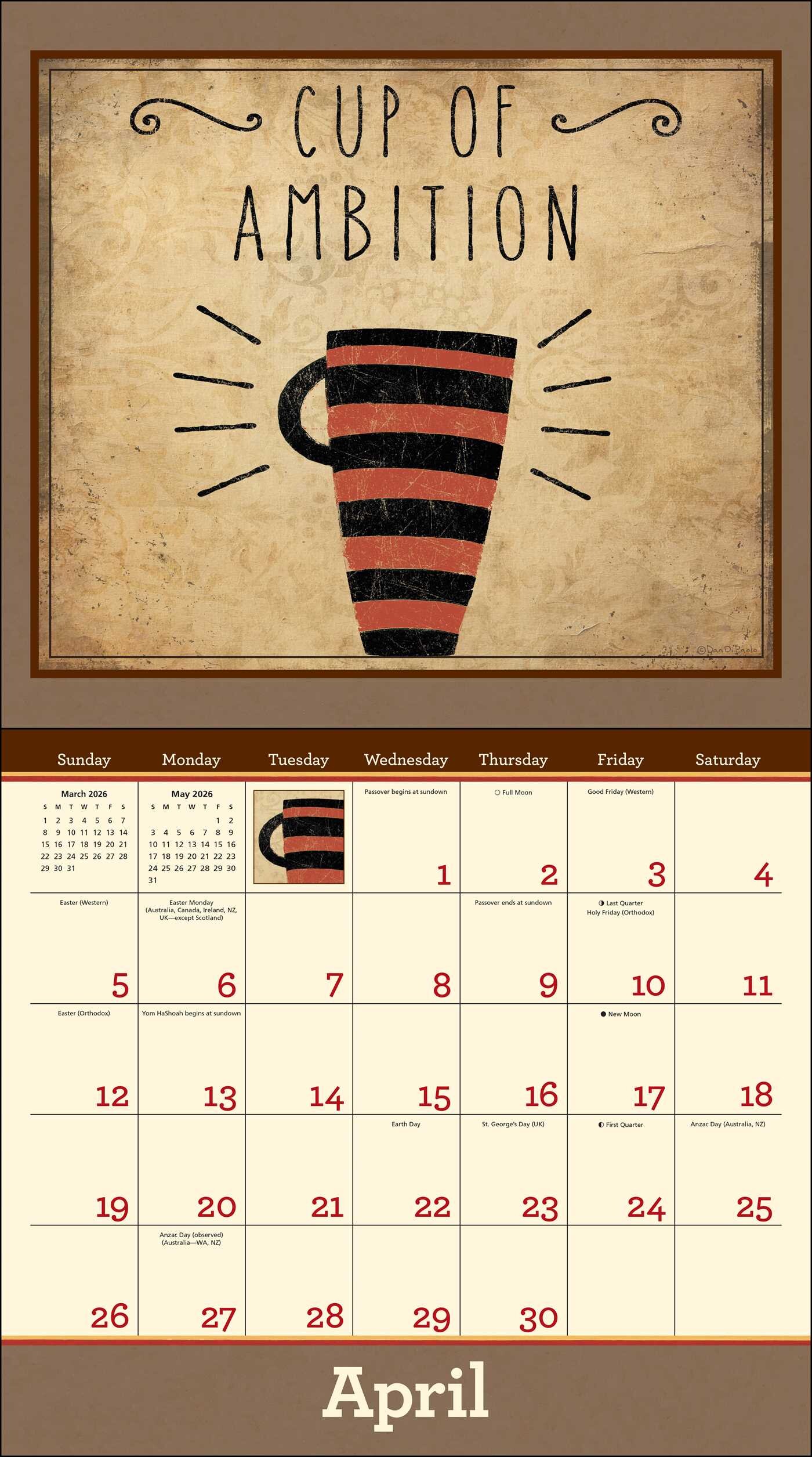 Coffee 2026 Deluxe Wall Calendar - Book Summary & Video | Official Publisher Page | Simon & Schuster