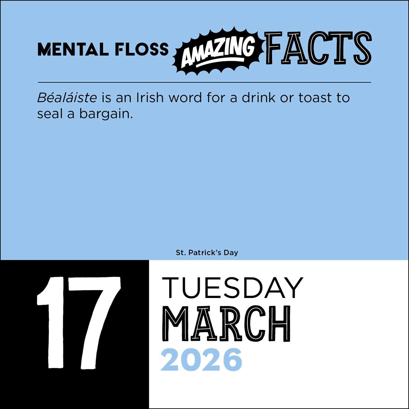Amazing Facts from Mental Floss 2026 Day-to-Day Calendar - Book Summary & Video | Official ...