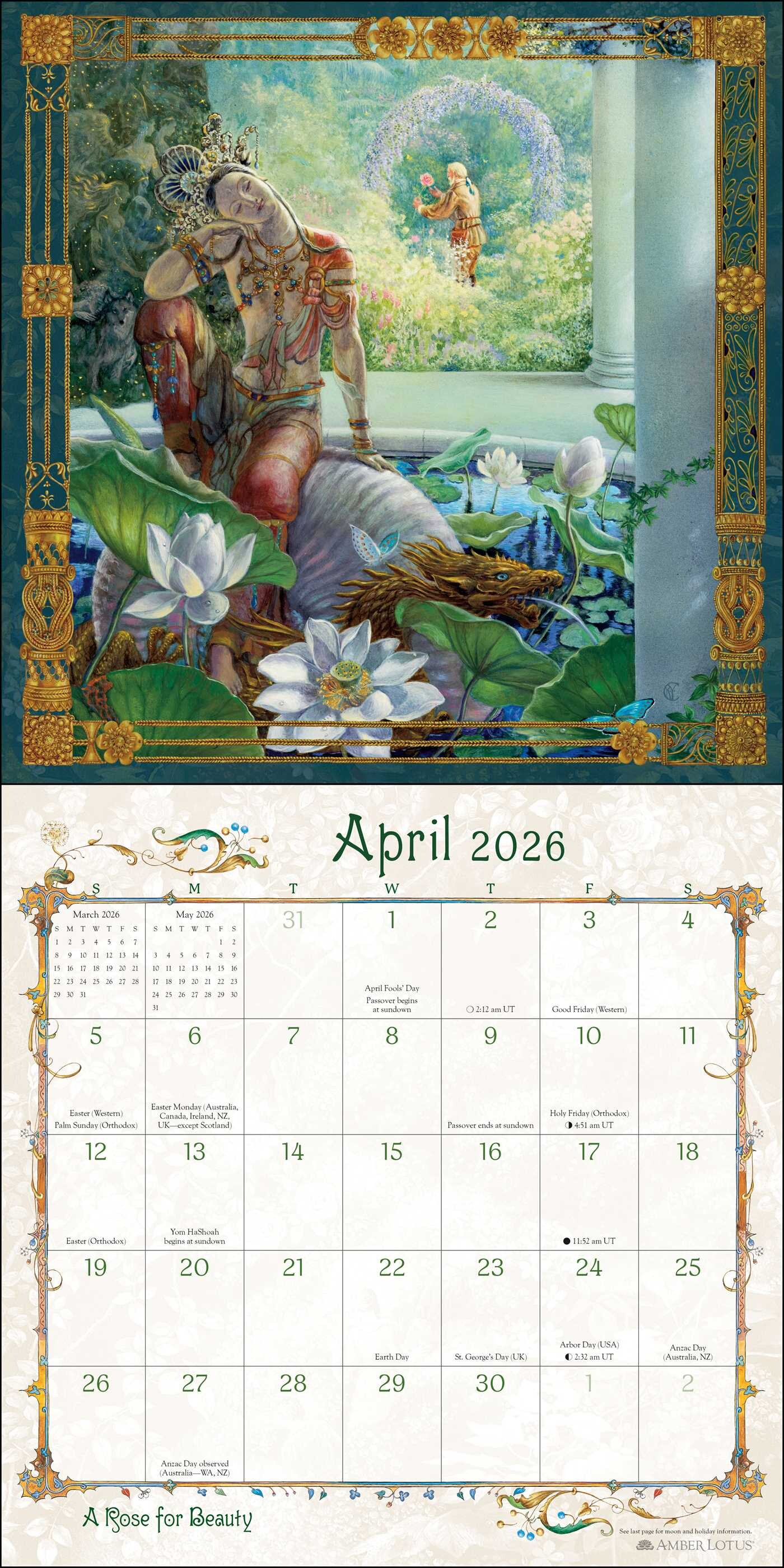 Women of Myth & Magic 2026 Fantasy Art Wall Calendar by Kinuko Craft ...