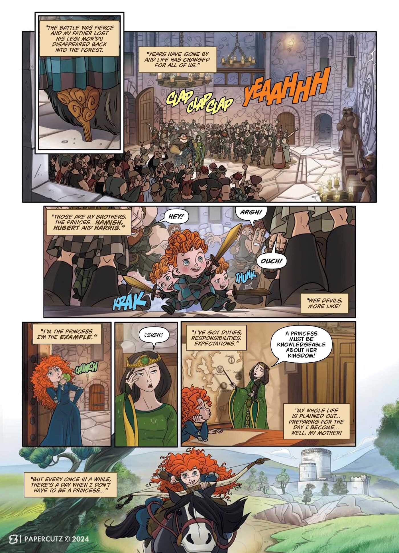 Disney Pixar Classic Graphic Novel: Brave | Book by The Disney Comics ...