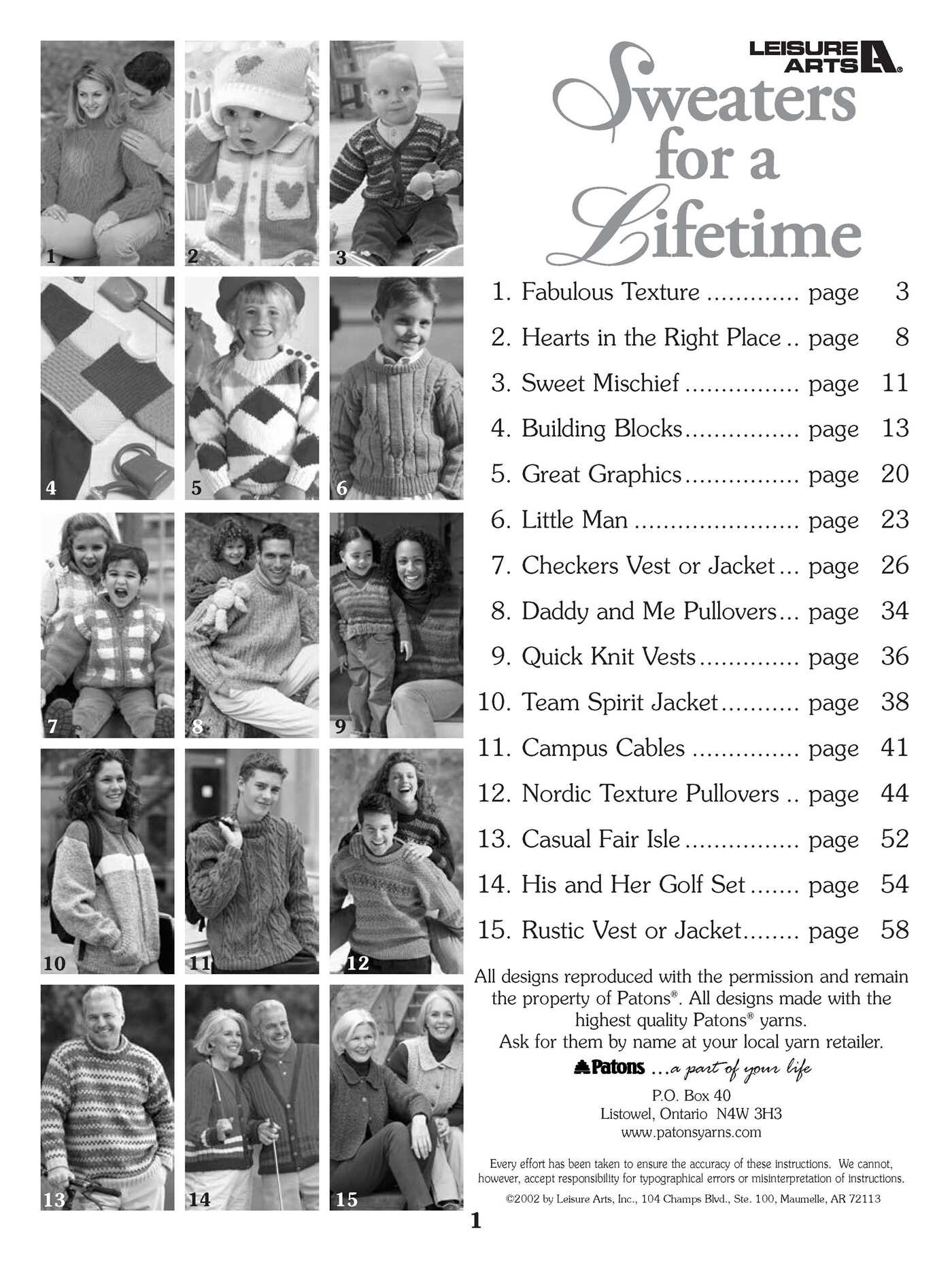 Sweaters for a Lifetime | Book by Leisure Arts | Official Publisher ...
