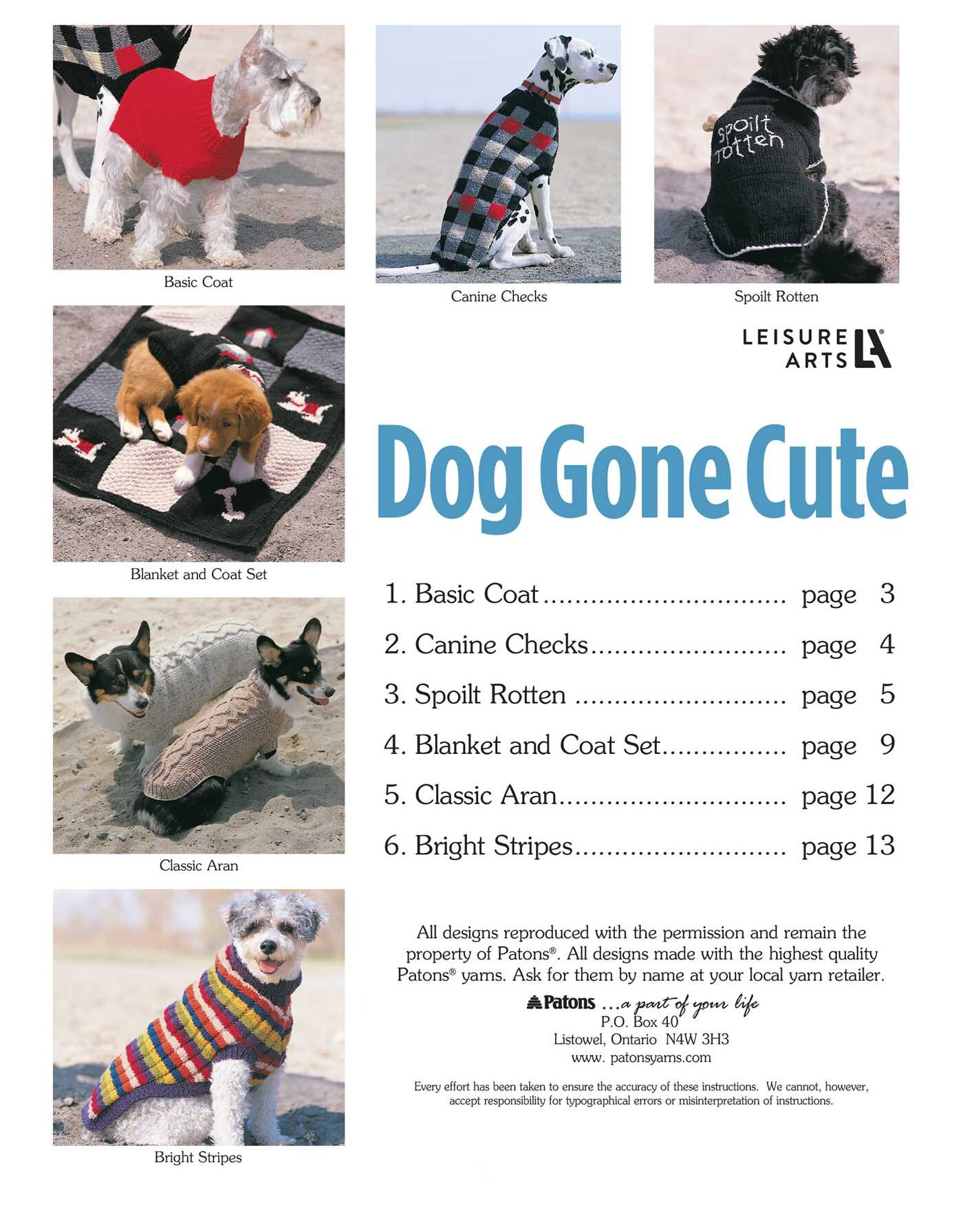 Dog Gone Cute—6 Knit Projects for Your Furry Friends | Book by Bernat ...