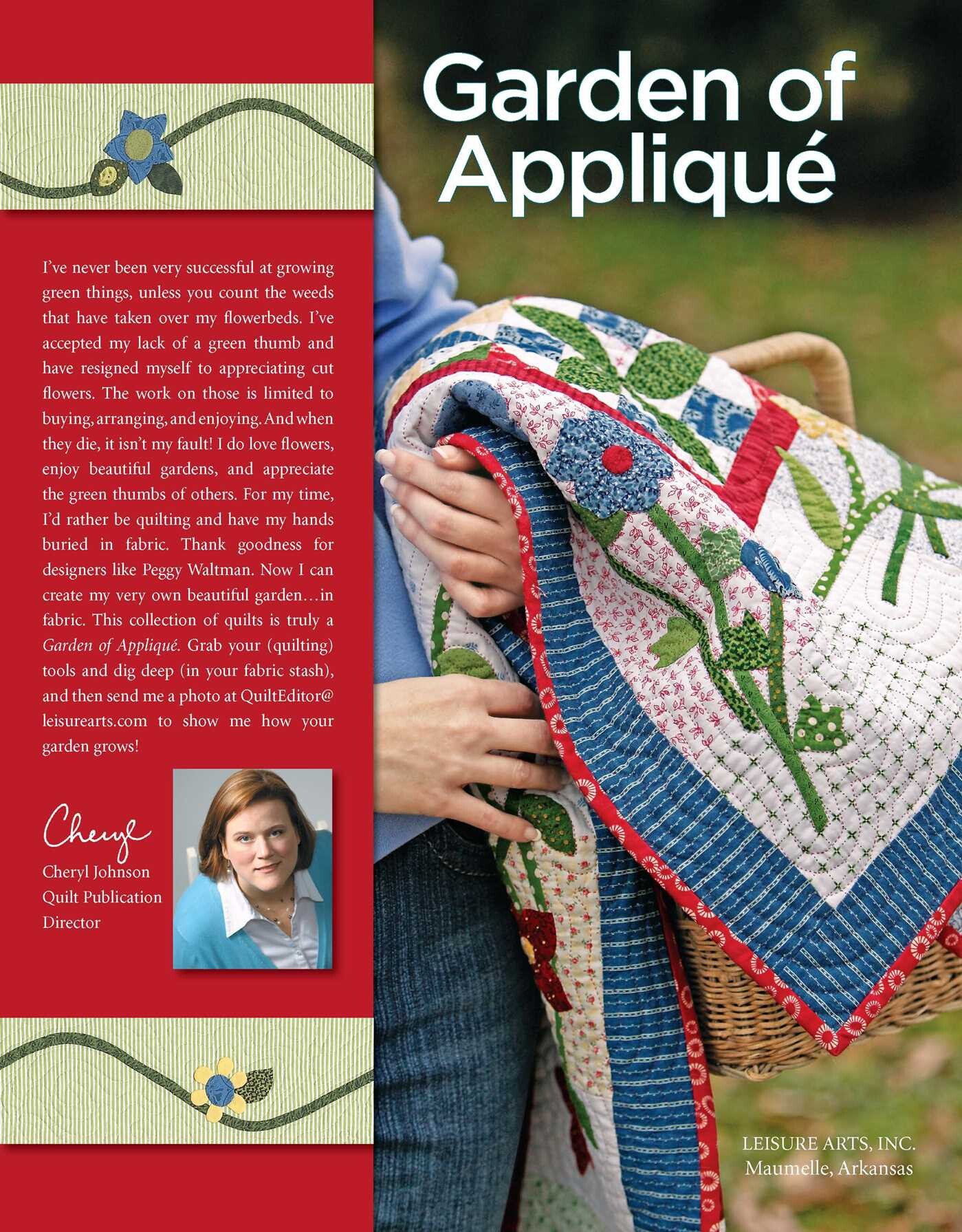 Garden of Appliqué | Book by Peggy Waltman | Official Publisher Page ...