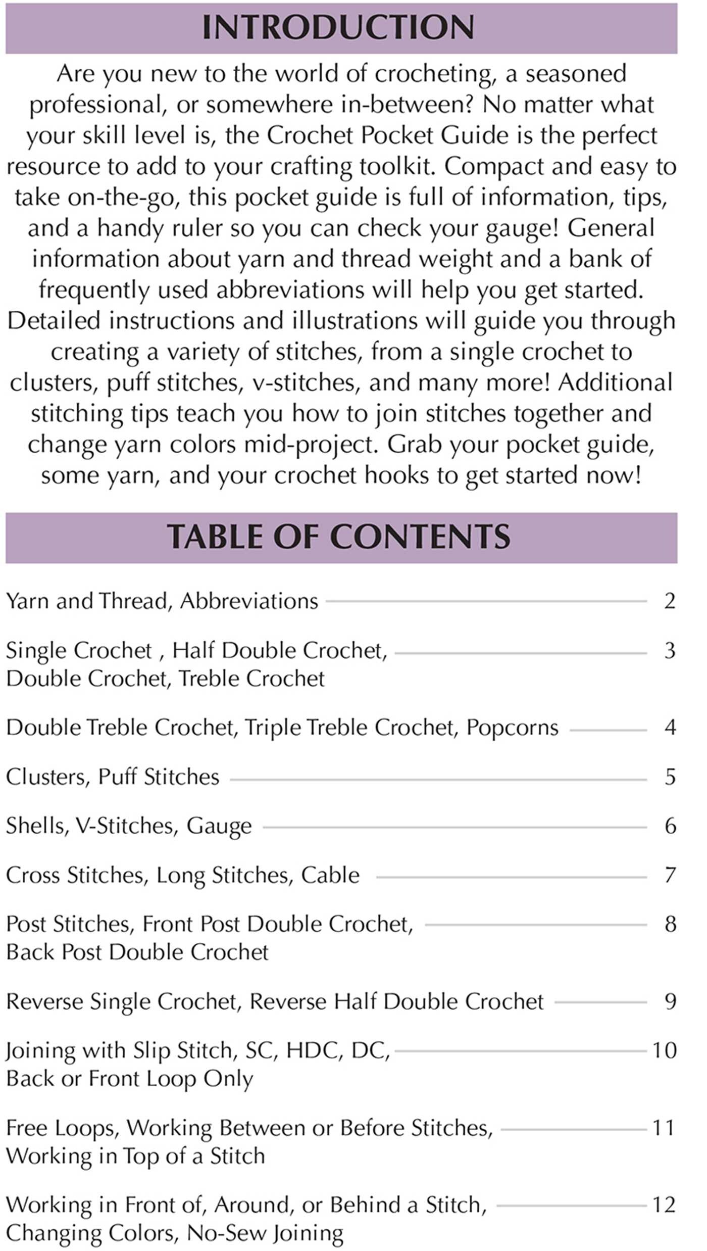 Crochet Pocket Guide | Book by Leisure Arts | Official Publisher Page ...