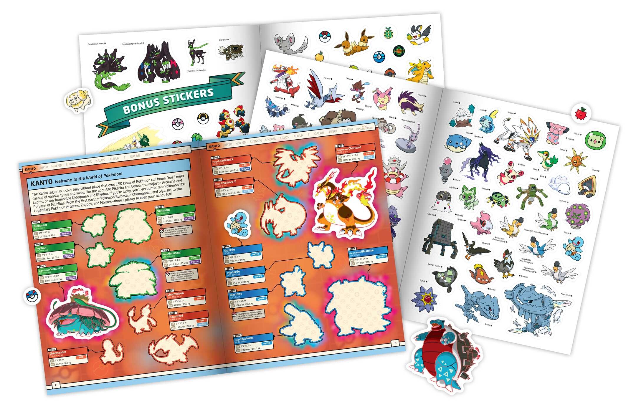 Pokémon Epic Sticker Collection 3rd Edition: From Kanto to Paldea | Book by Pikachu Press ...