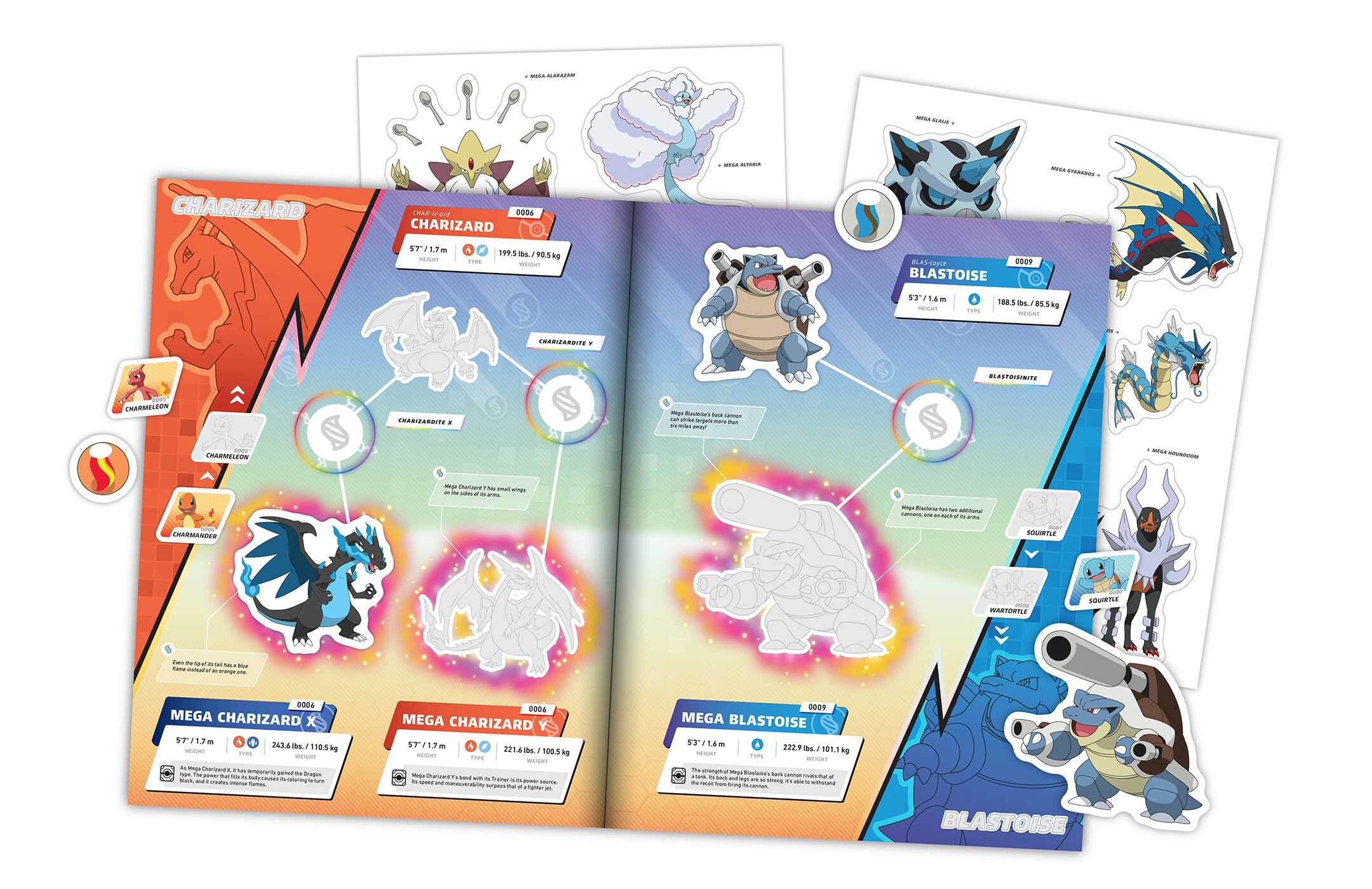Pokémon The Official Mega Evolutions Sticker Book | Book by Pikachu ...