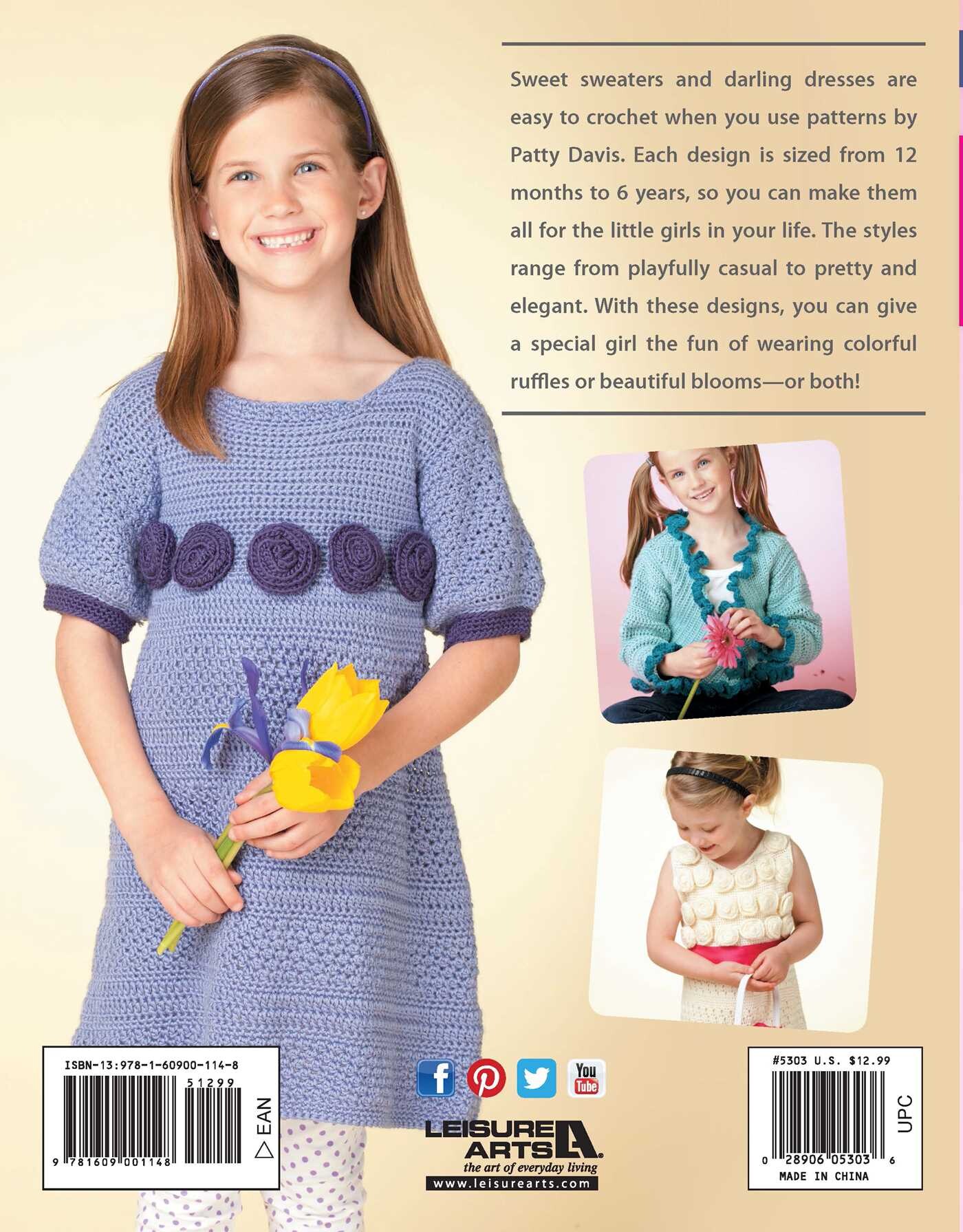 Crochet Sweaters & Dresses for Girls | Book by Patty Davis | Official ...