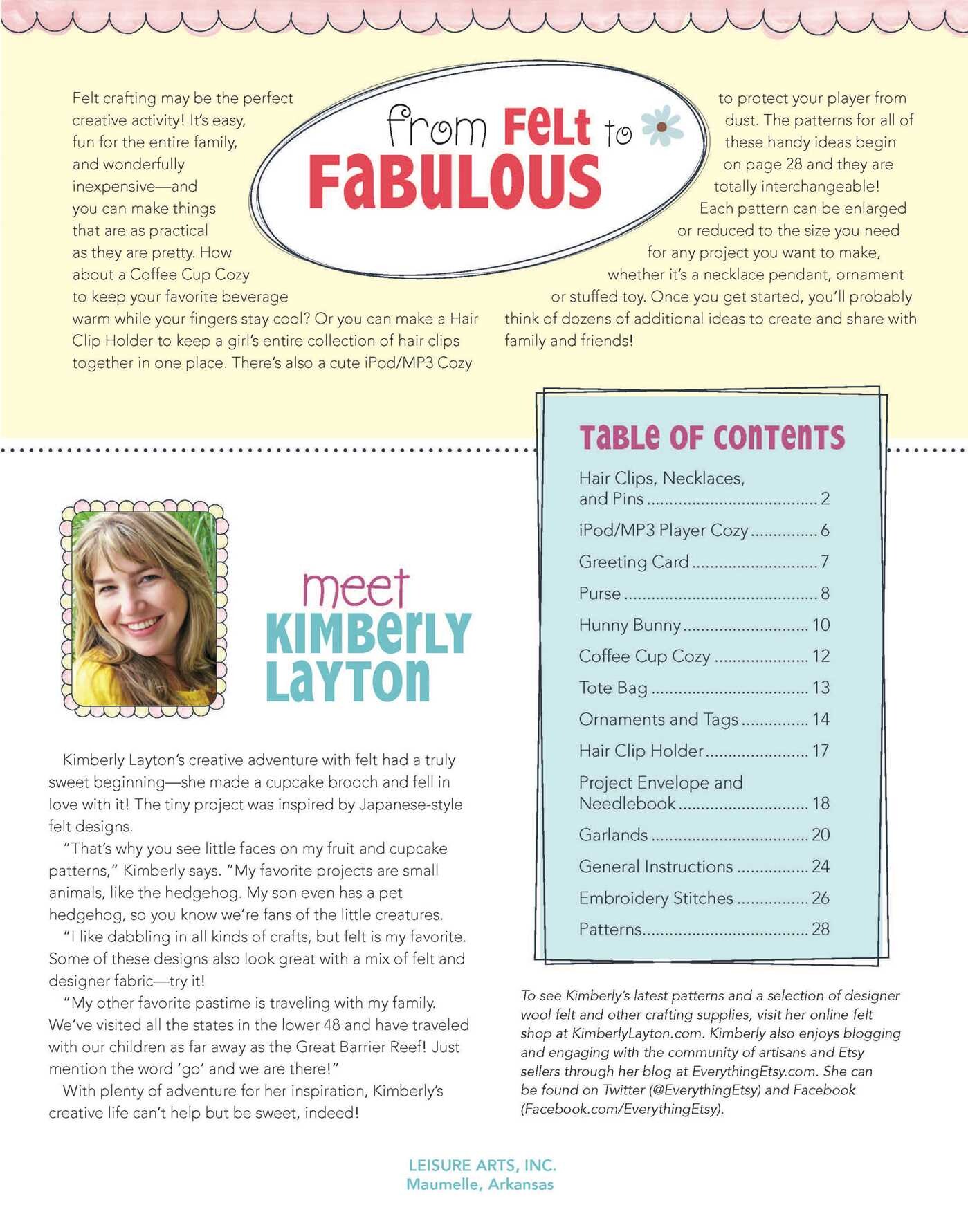 From Felt To Fabulous | Book by Kim Layton | Official Publisher Page ...