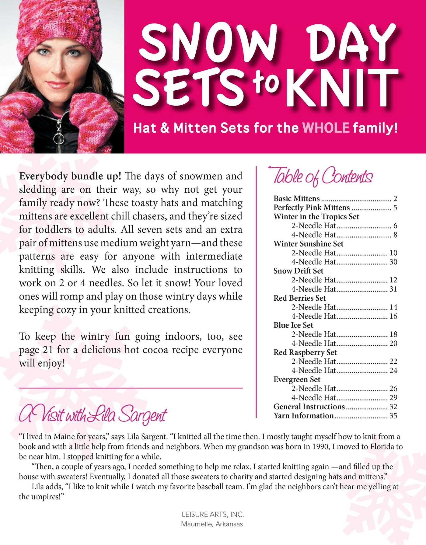 Snow Day Sets to Knit | Book by Lila Sargent | Official Publisher Page ...