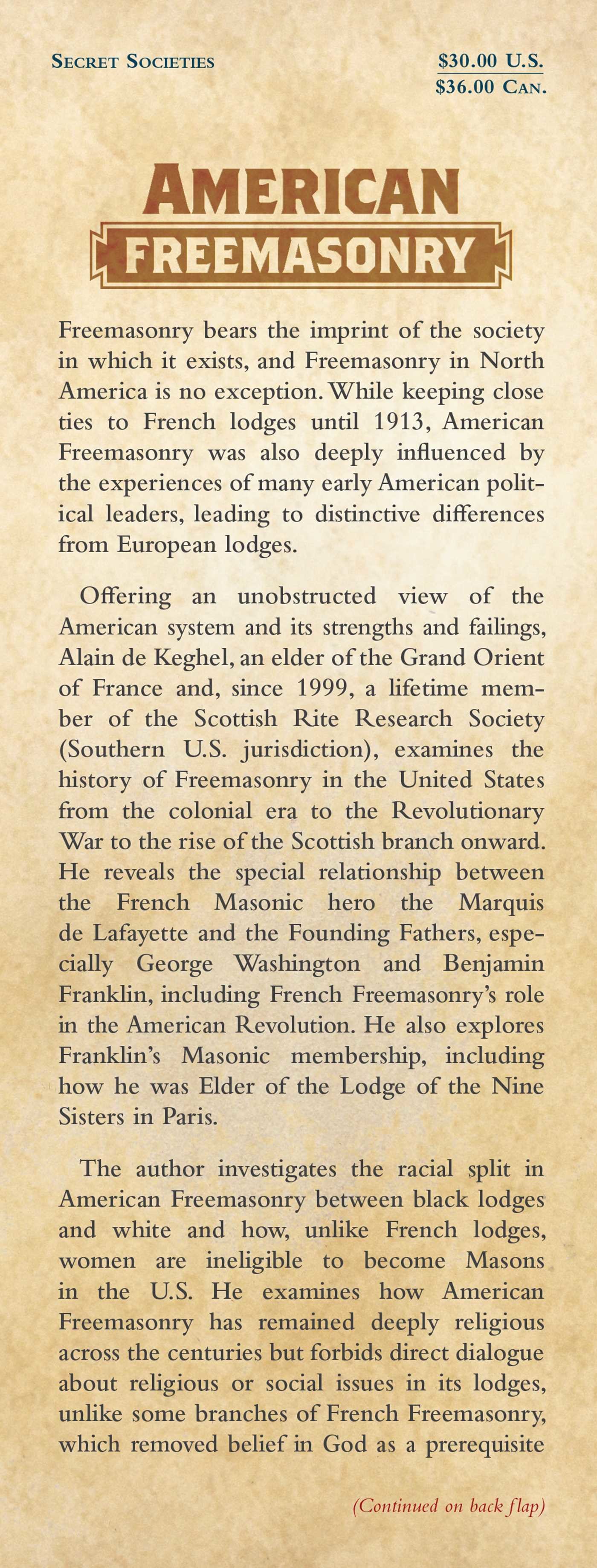 American Freemasonry | Book by Alain de Keghel, Arturo de Hoyos ...
