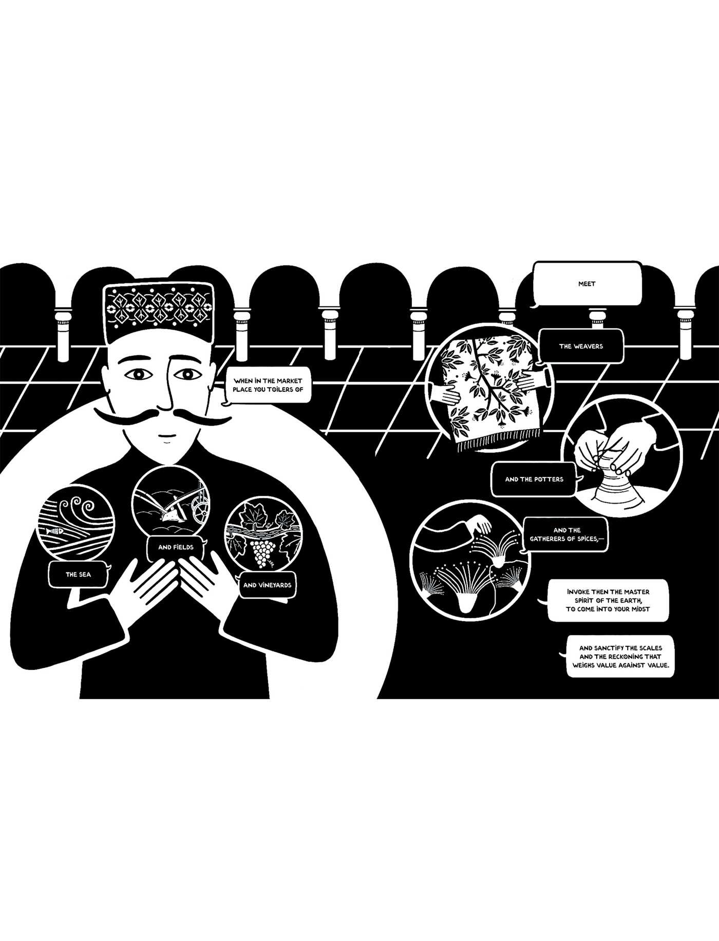 The Prophet: A Graphic Novel | Book by Kahlil Gibran, Zeina Abirached ...