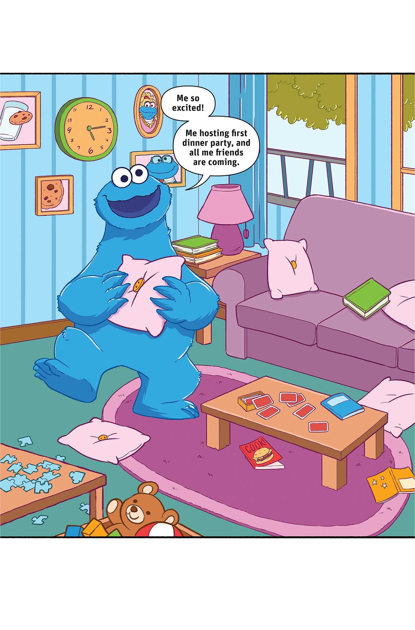 Sesame Street: Cookie Monster's Dinner Party | Book by Mary Kenney ...