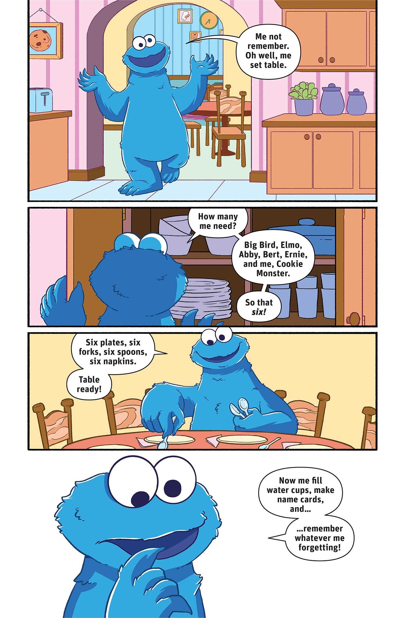 Sesame Street: Cookie Monster's Dinner Party | Book by Mary Kenney ...