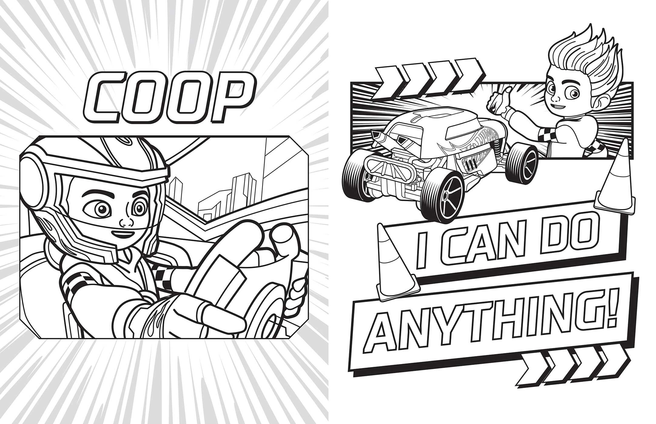 Hot Wheels: Let's Race Giant Coloring Book | Book by Mattel | Official ...