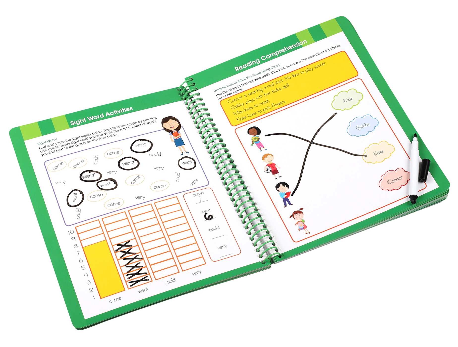 Ready to Learn: First Grade Write and Wipe Workbook | Book by Editors ...