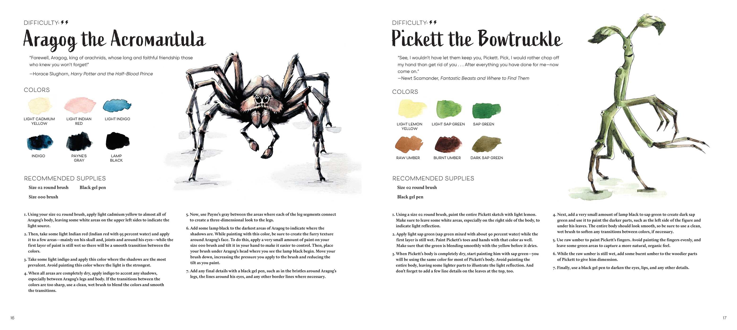 Harry Potter: Watercolor Magic: Flora & Fauna | Book by Tugce Audoire ...