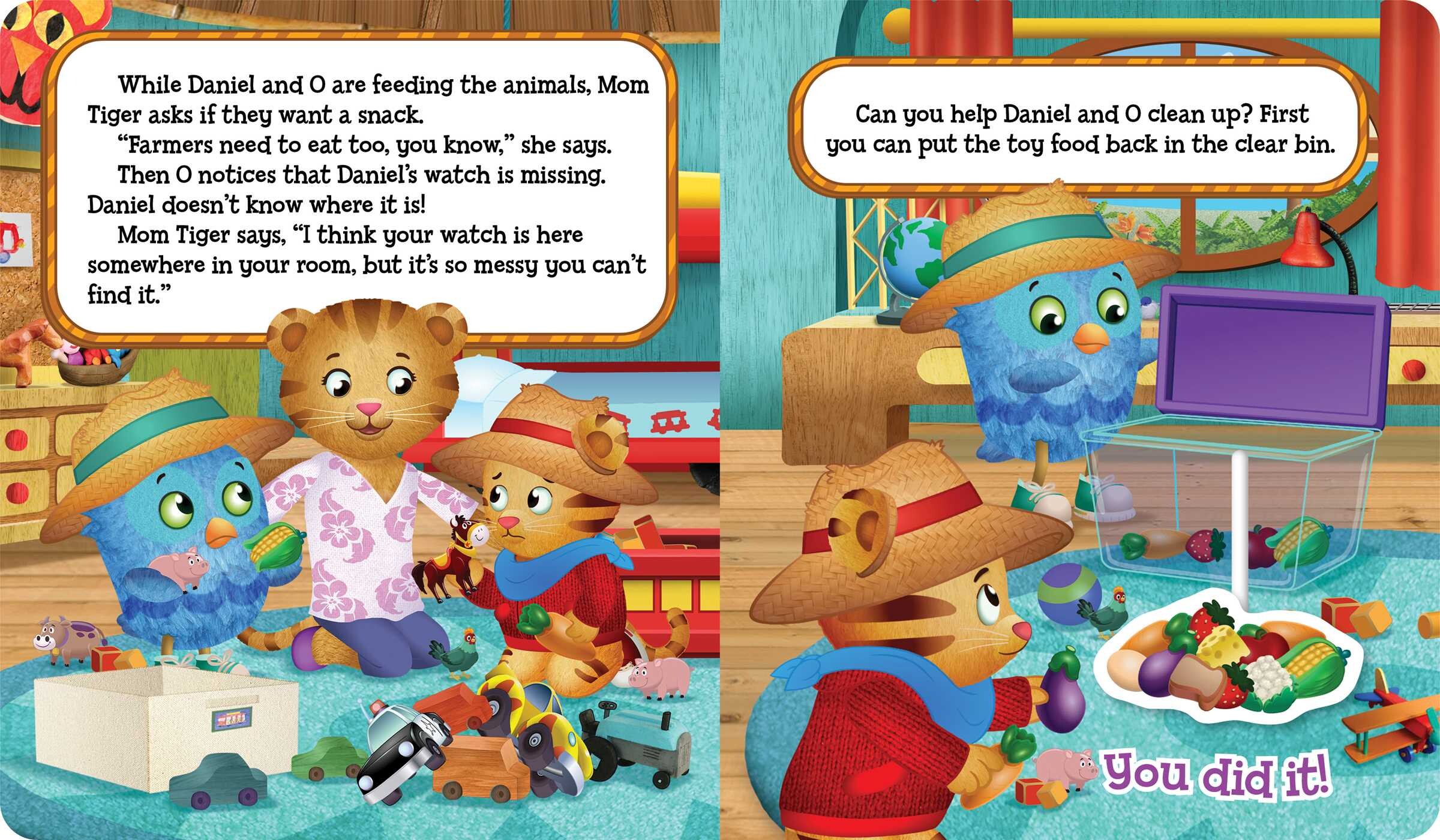 Daniel Tiger Cleans Up | Book by Natalie Shaw, Jason Fruchter ...