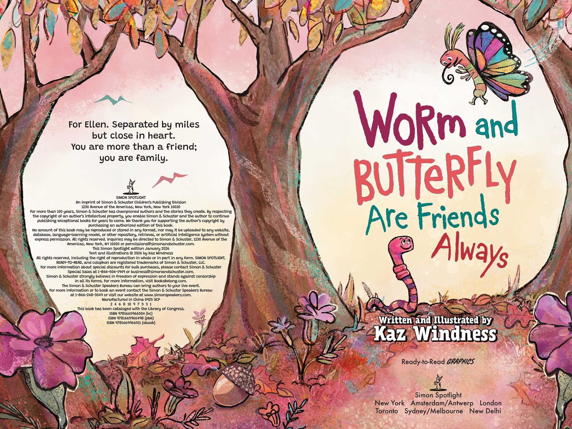 Worm and Butterfly Are Friends Always | Book by Kaz Windness | Official ...