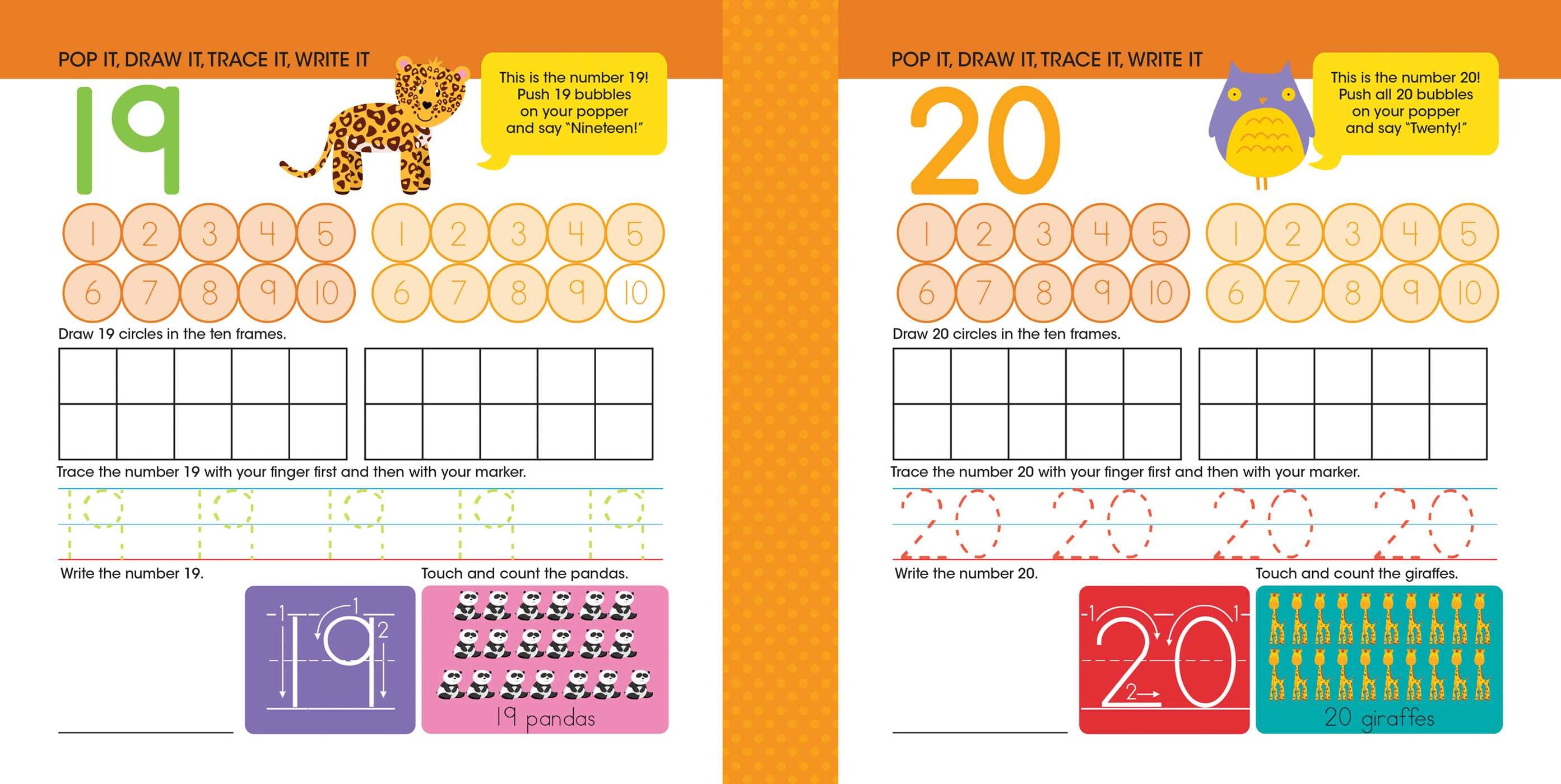 Ready to Learn Kindergarten Math Write & Wipe Workbook with Popper ...