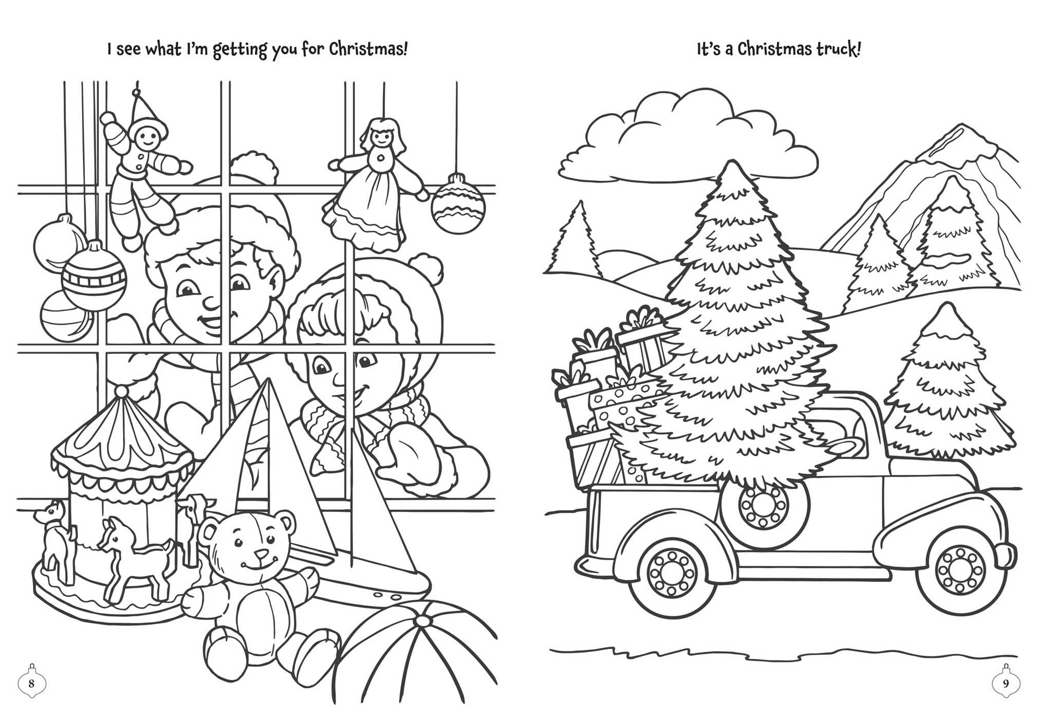 Merry & Bright! Christmas Coloring | Book by Editors of Silver Dolphin ...