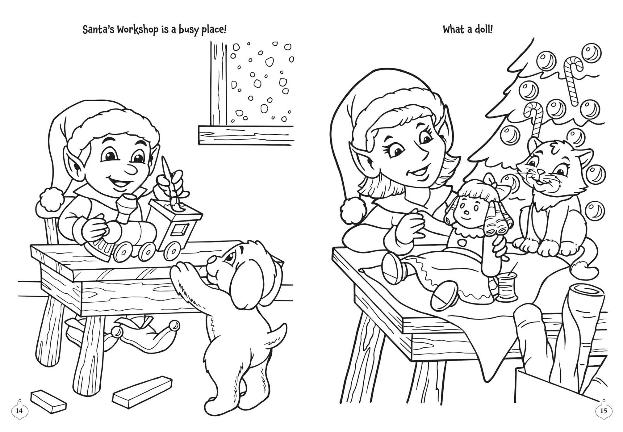 Merry & Bright! Christmas Coloring | Book by Editors of Silver Dolphin ...