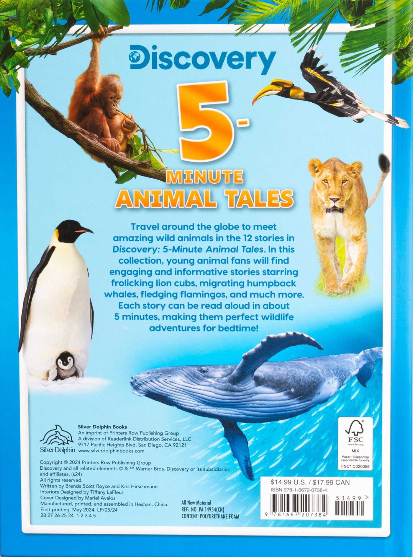 Discovery 5-Minute Animal Tales | Book by Editors of Silver Dolphin ...