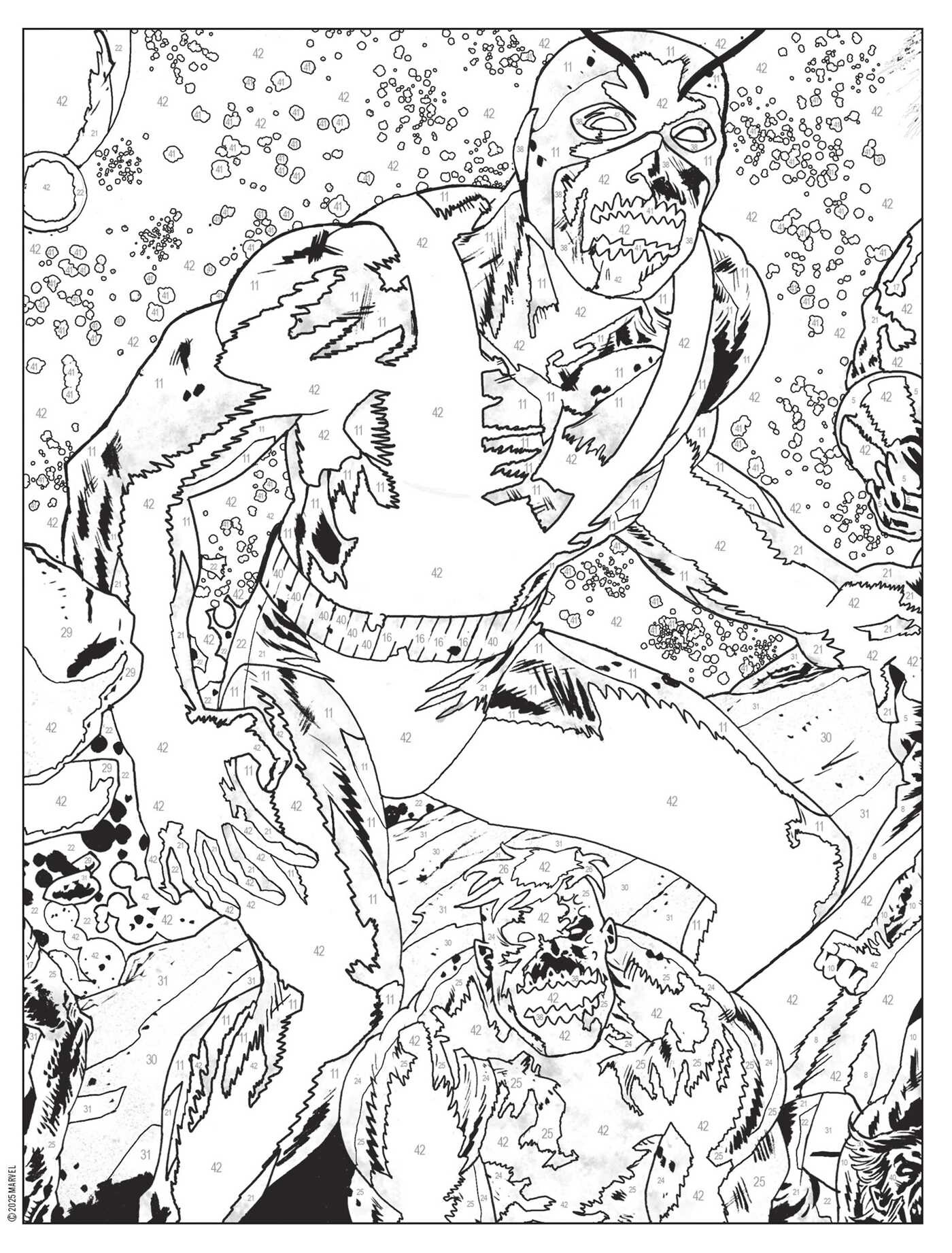 Marvel Zombies Color-by-Number | Book by Editors of Thunder Bay Press ...