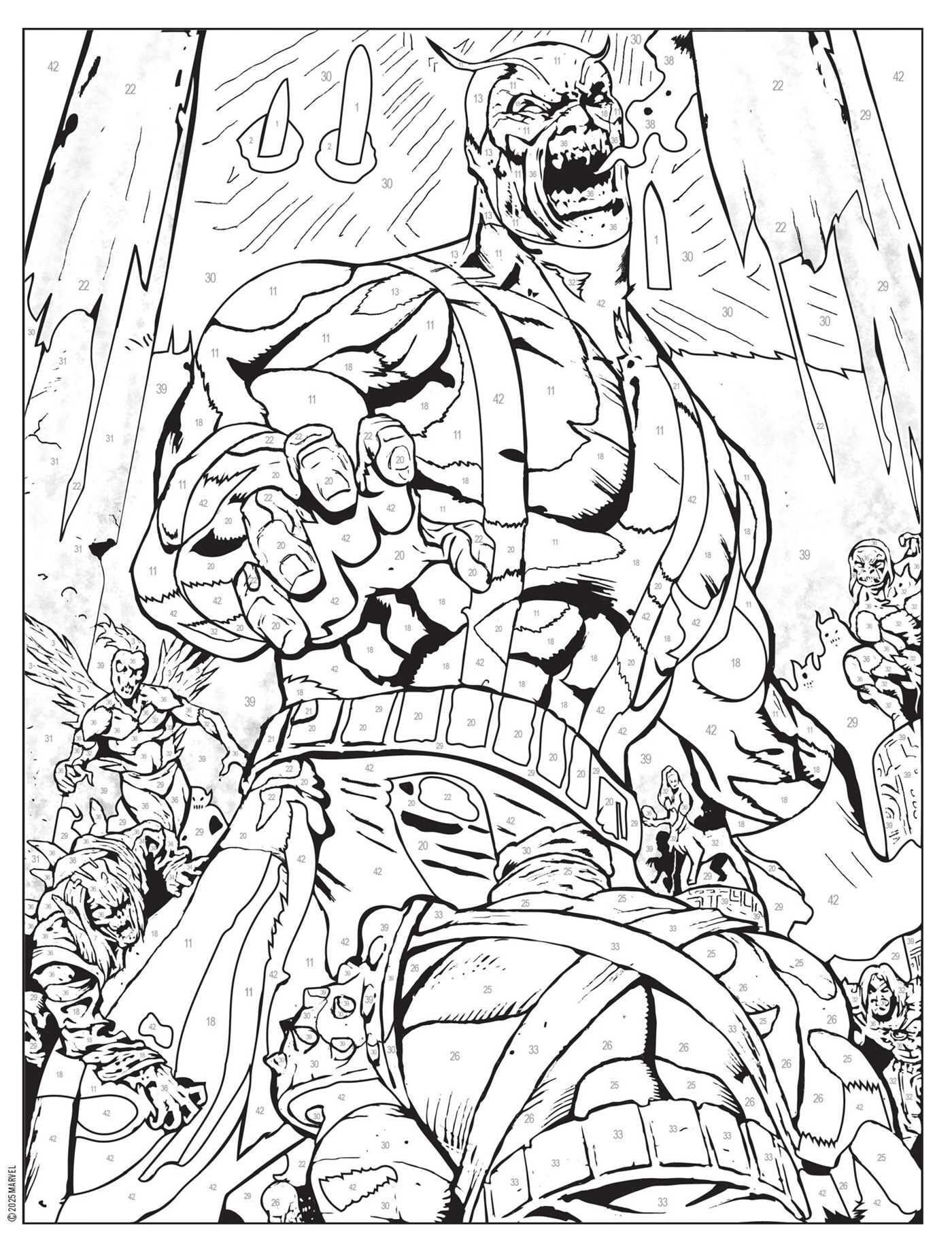 Marvel Zombies Color-by-Number | Book by Editors of Thunder Bay Press ...