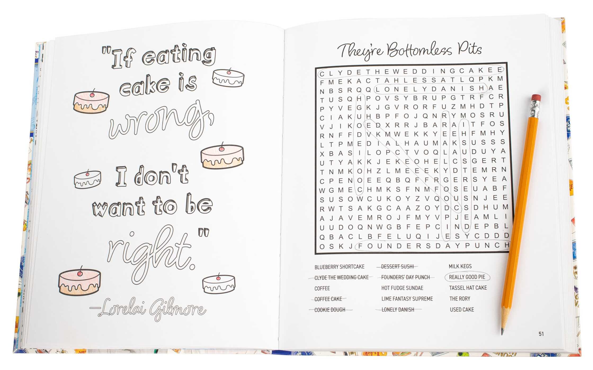 Gilmore Girls Word Search, Quips, Quotes, and Coloring Book | Book by ...