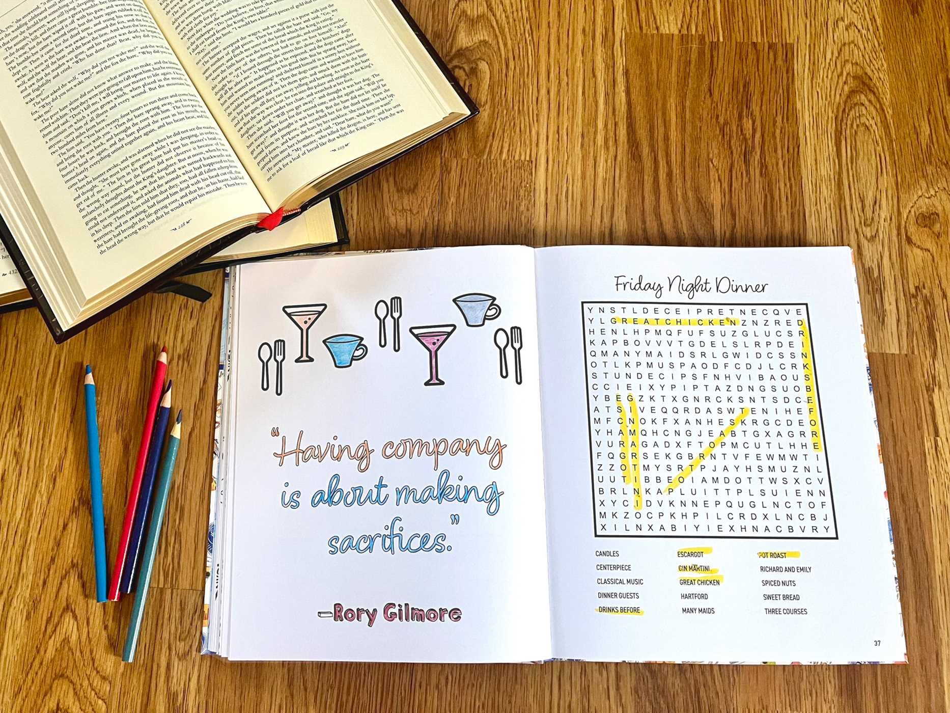 Gilmore Girls Word Search, Quips, Quotes, and Coloring Book | Book by ...