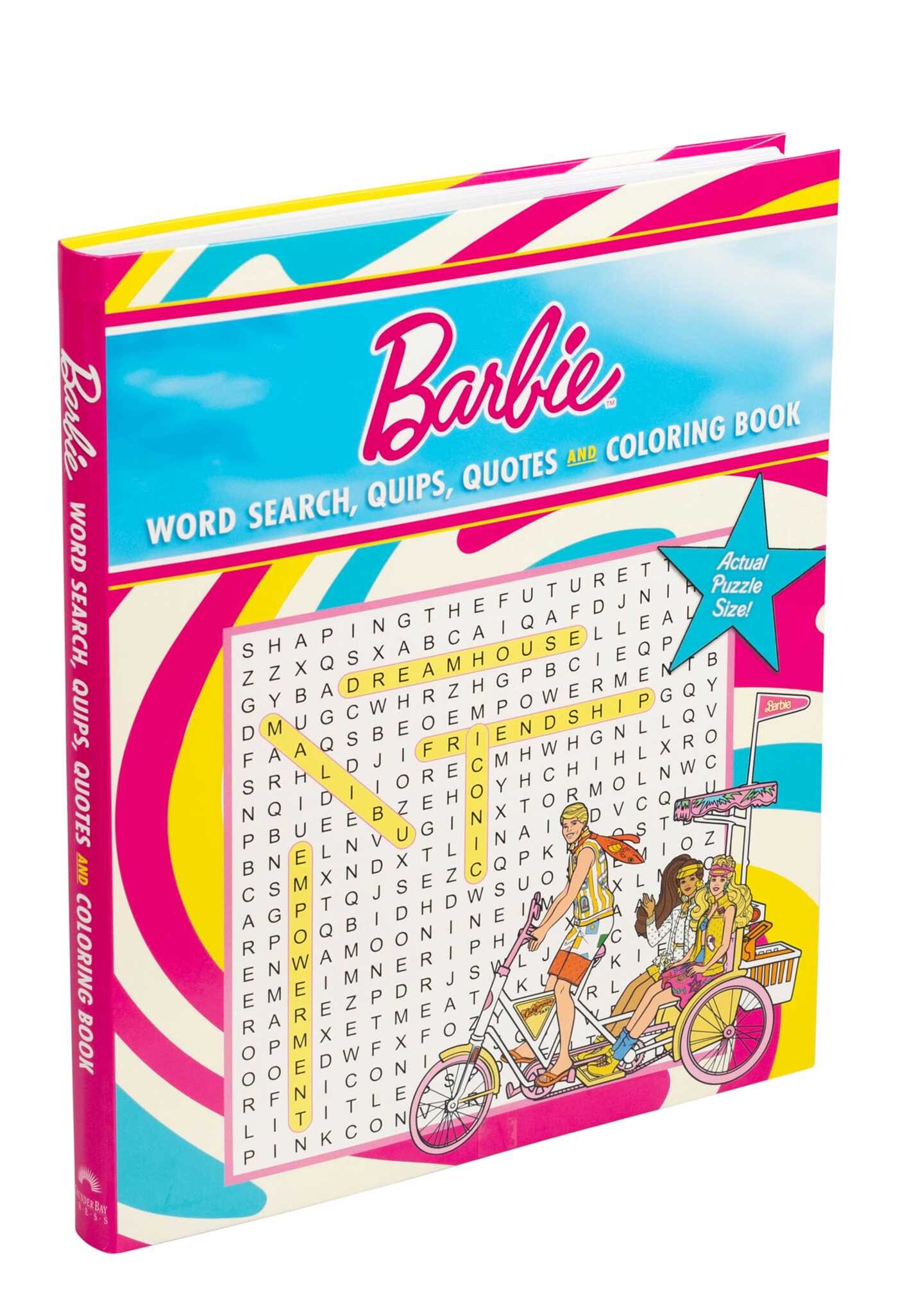 Barbie Word Search, Quips, Quotes, and Coloring Book | Book by Editors ...