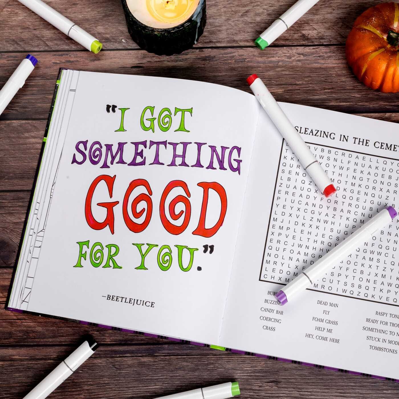 Beetlejuice Word Search, Quips, Quotes, and Coloring | Book by Editors ...