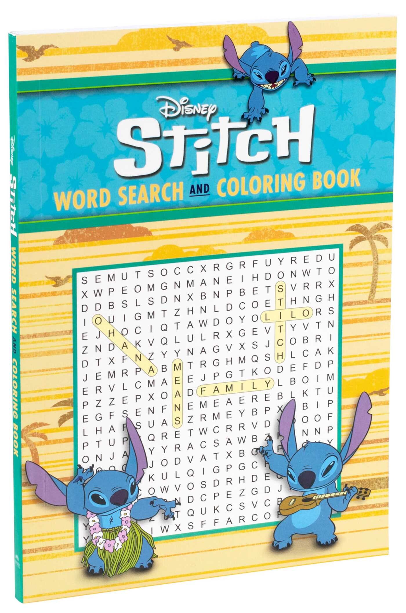 Disney Stitch Word Search and Coloring Book | Book by Editors of ...