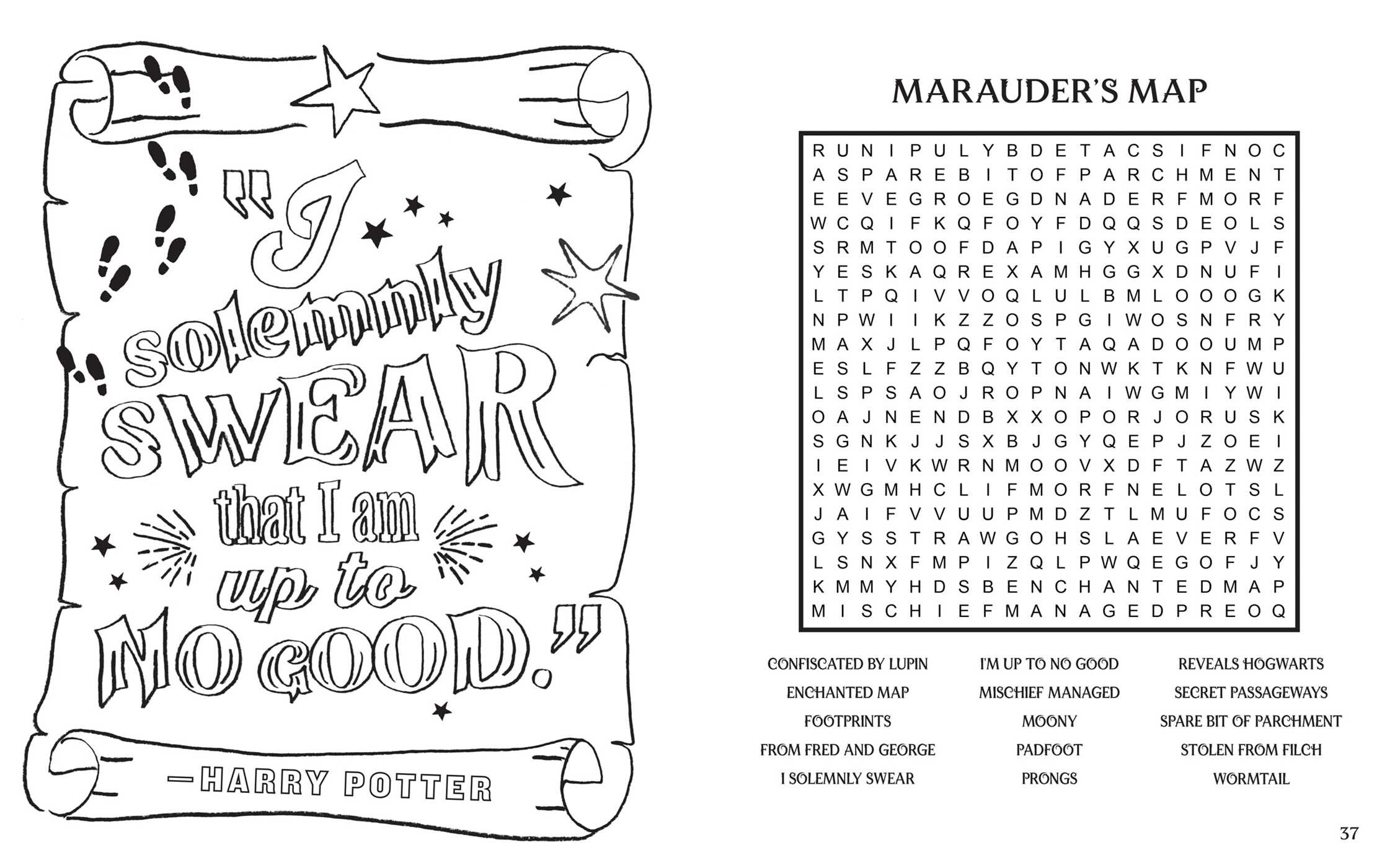 Harry Potter Word Search, Quips, Quotes, and Coloring Book | Book by ...