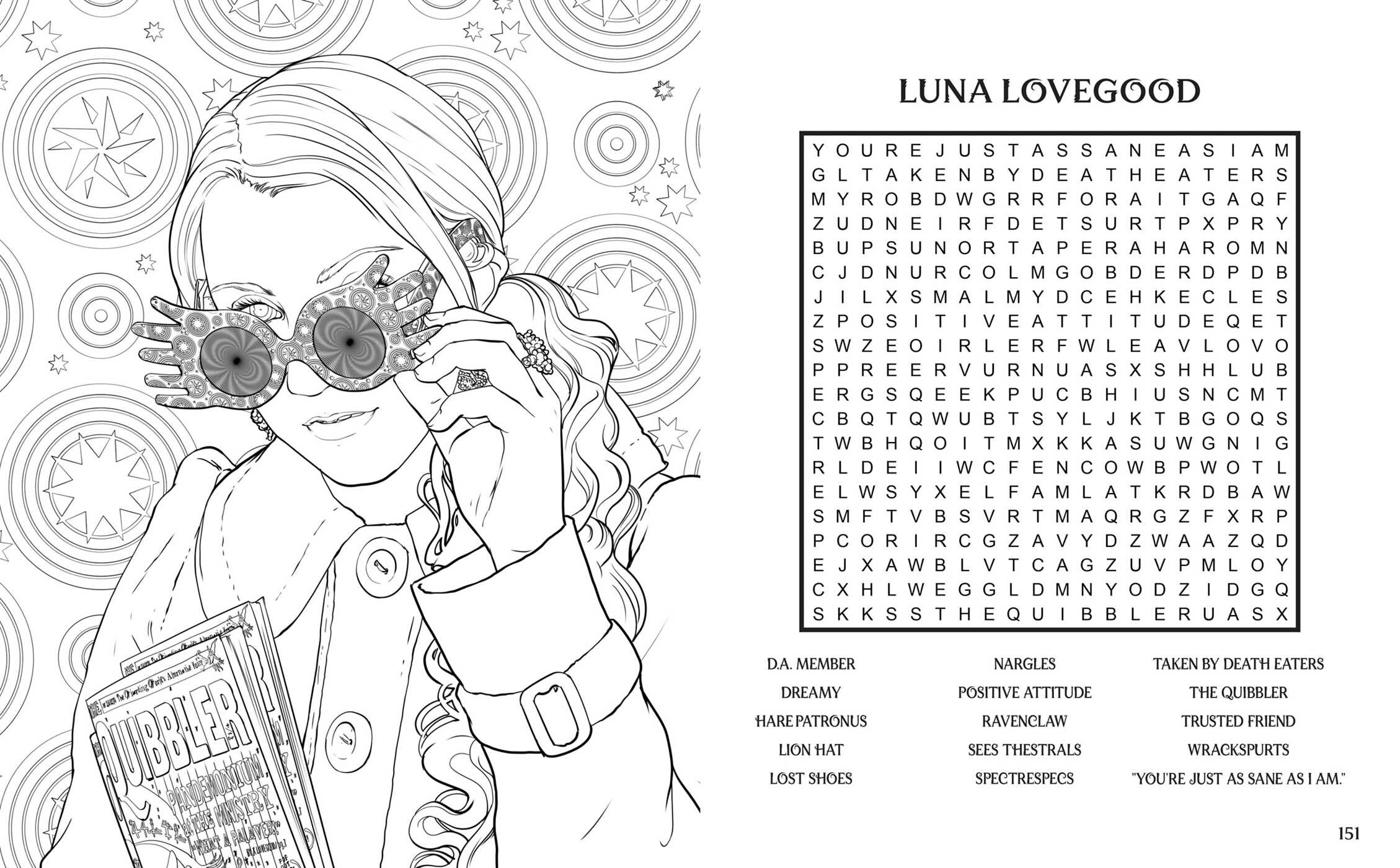 Harry Potter Word Search, Quips, Quotes, and Coloring Book | Book by ...