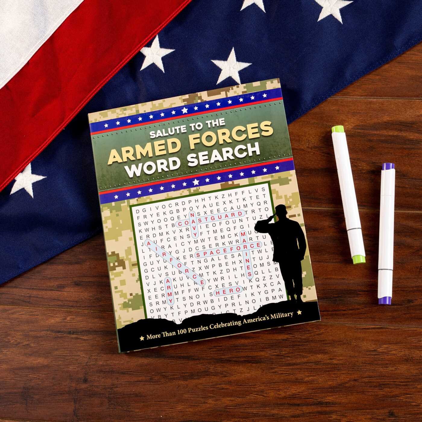 Salute to the Armed Forces Word Search | Book by Editors of Thunder Bay ...