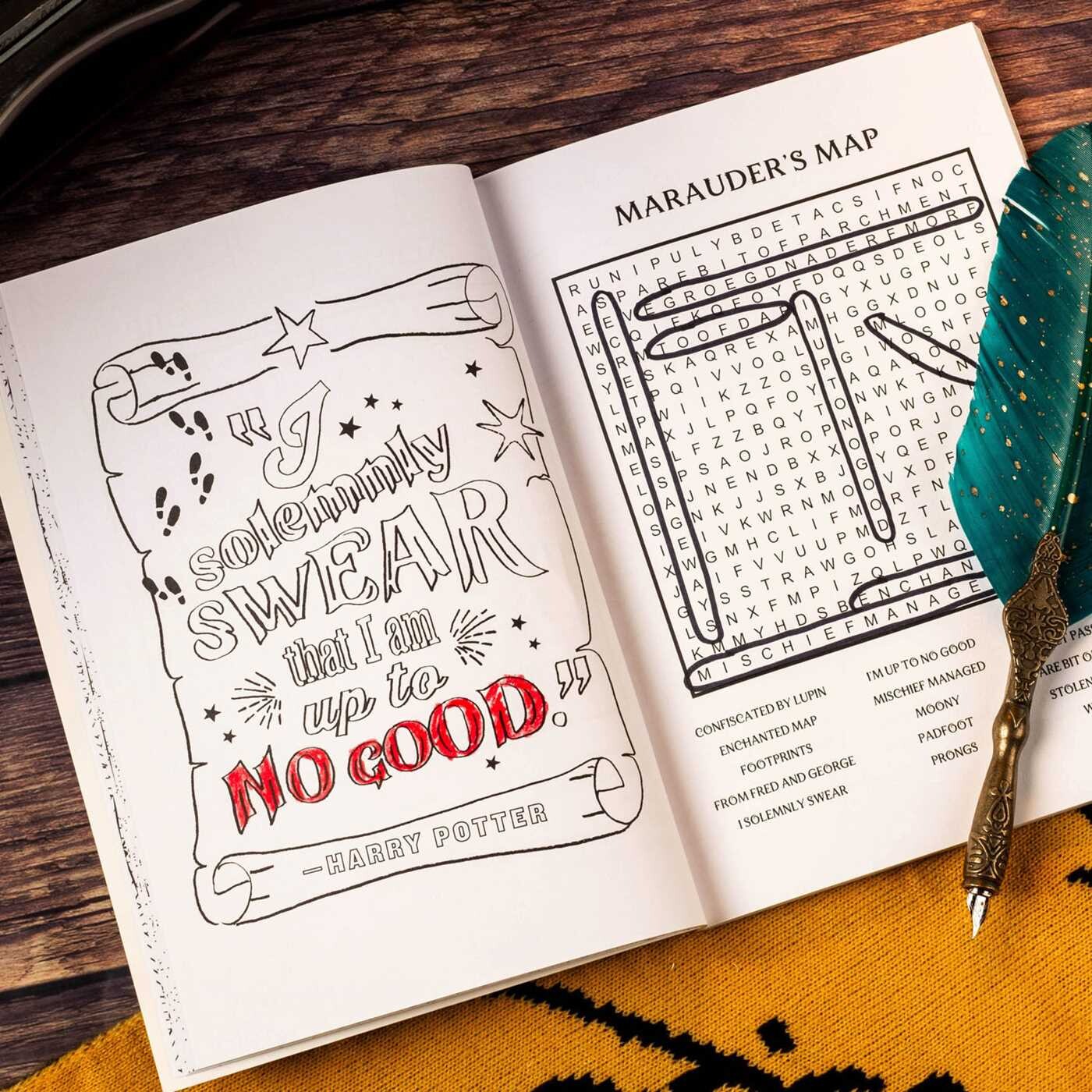 Harry Potter Word Search and Coloring Book | Book by Editors of Thunder ...