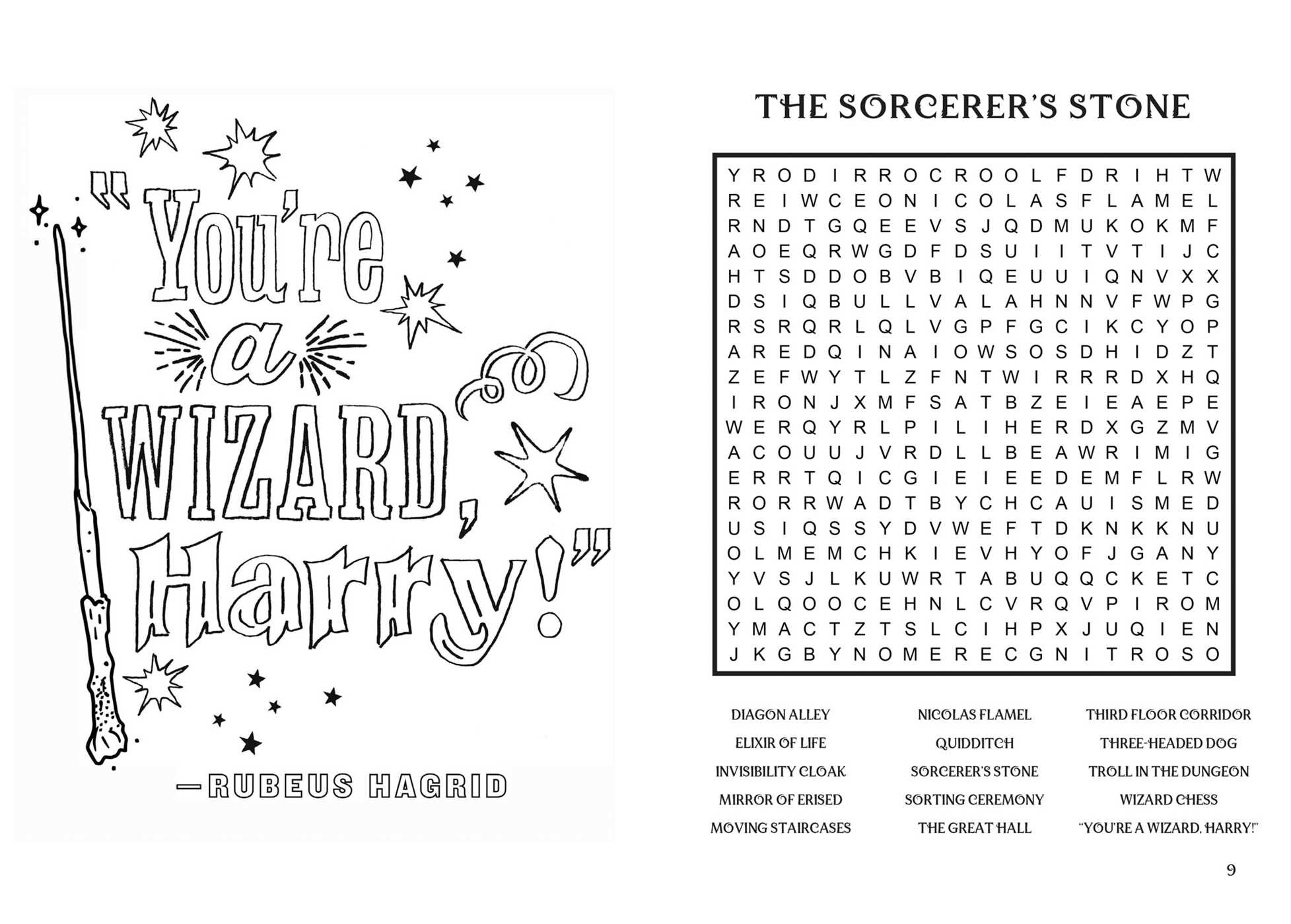 Harry Potter Word Search and Coloring Book | Book by Editors of Thunder ...