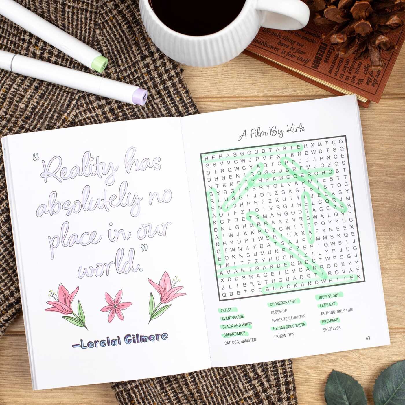 Gilmore Girls Word Search and Coloring Book | Book by Editors of ...
