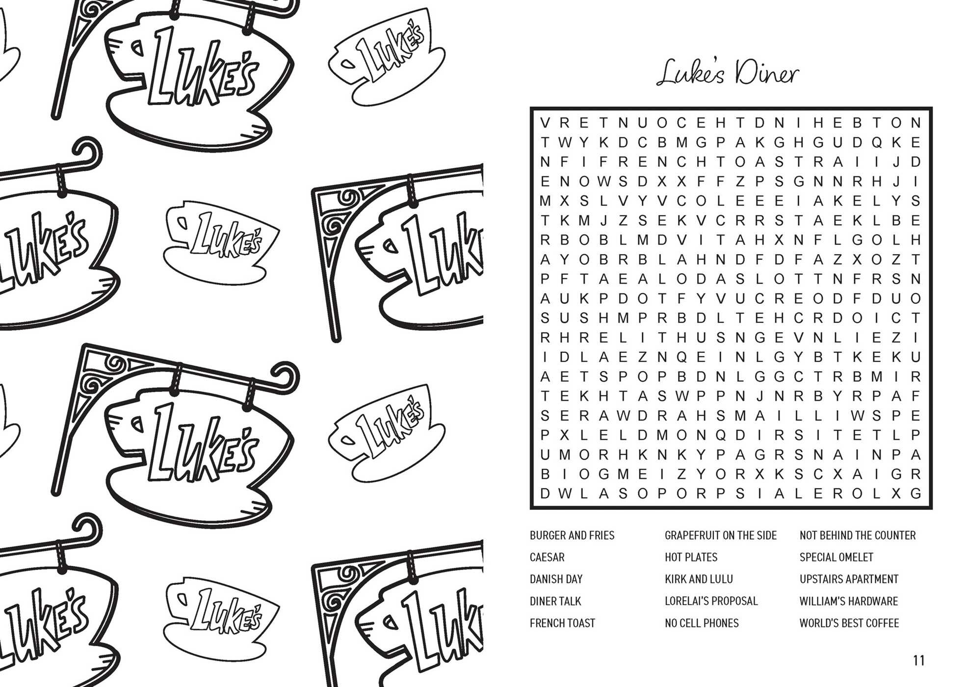 Gilmore Girls Word Search and Coloring Book | Book by Editors of ...