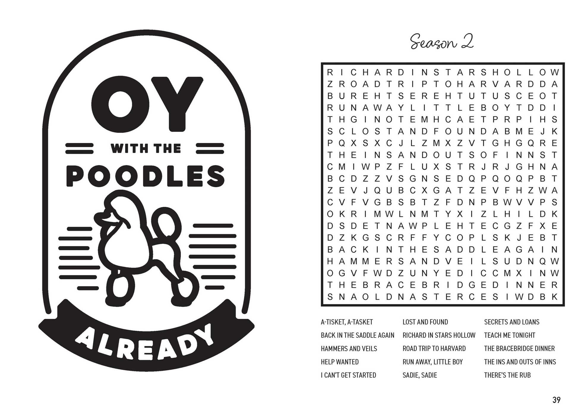 Gilmore Girls Word Search and Coloring Book | Book by Editors of ...