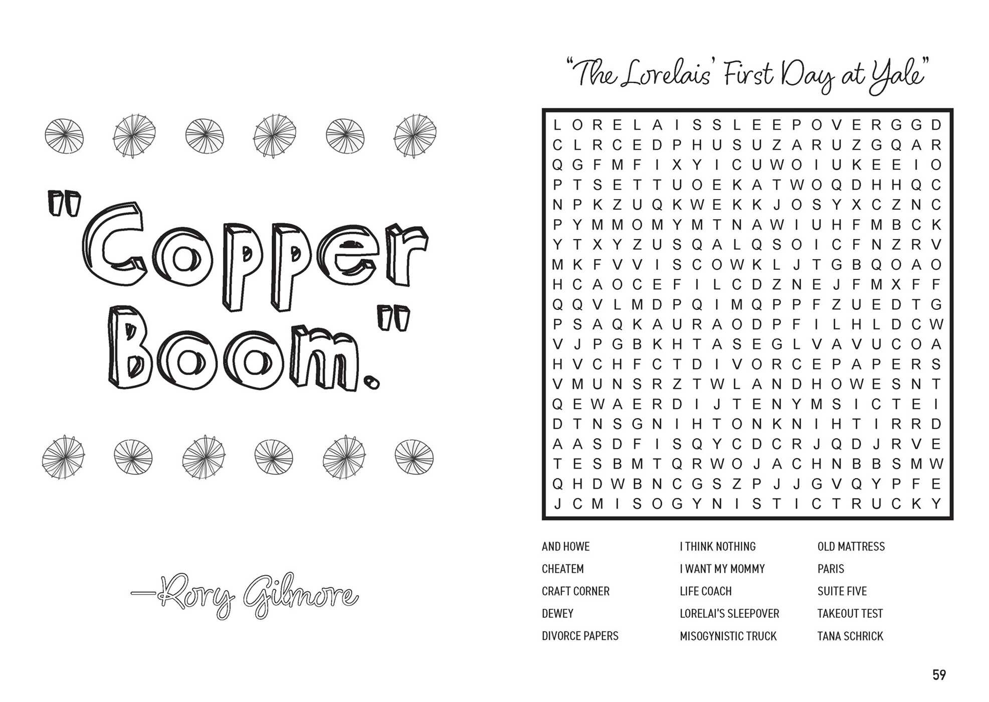 Gilmore Girls Word Search and Coloring Book | Book by Editors of ...
